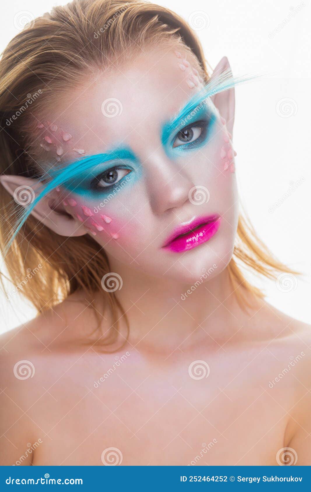 Cute Girl in the Image of an Elf Stock Photo - Image of fashion ...