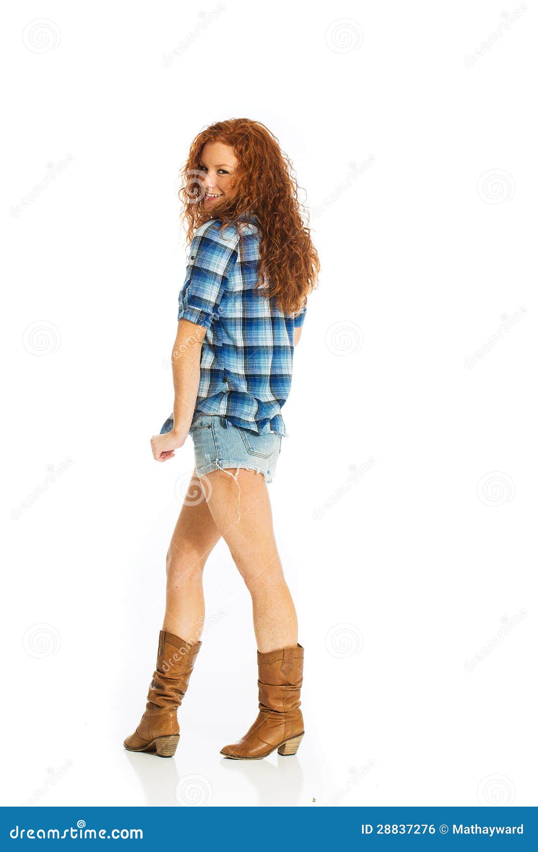 Cute girl looking back stock photo. Image of hairstyle - 28837276