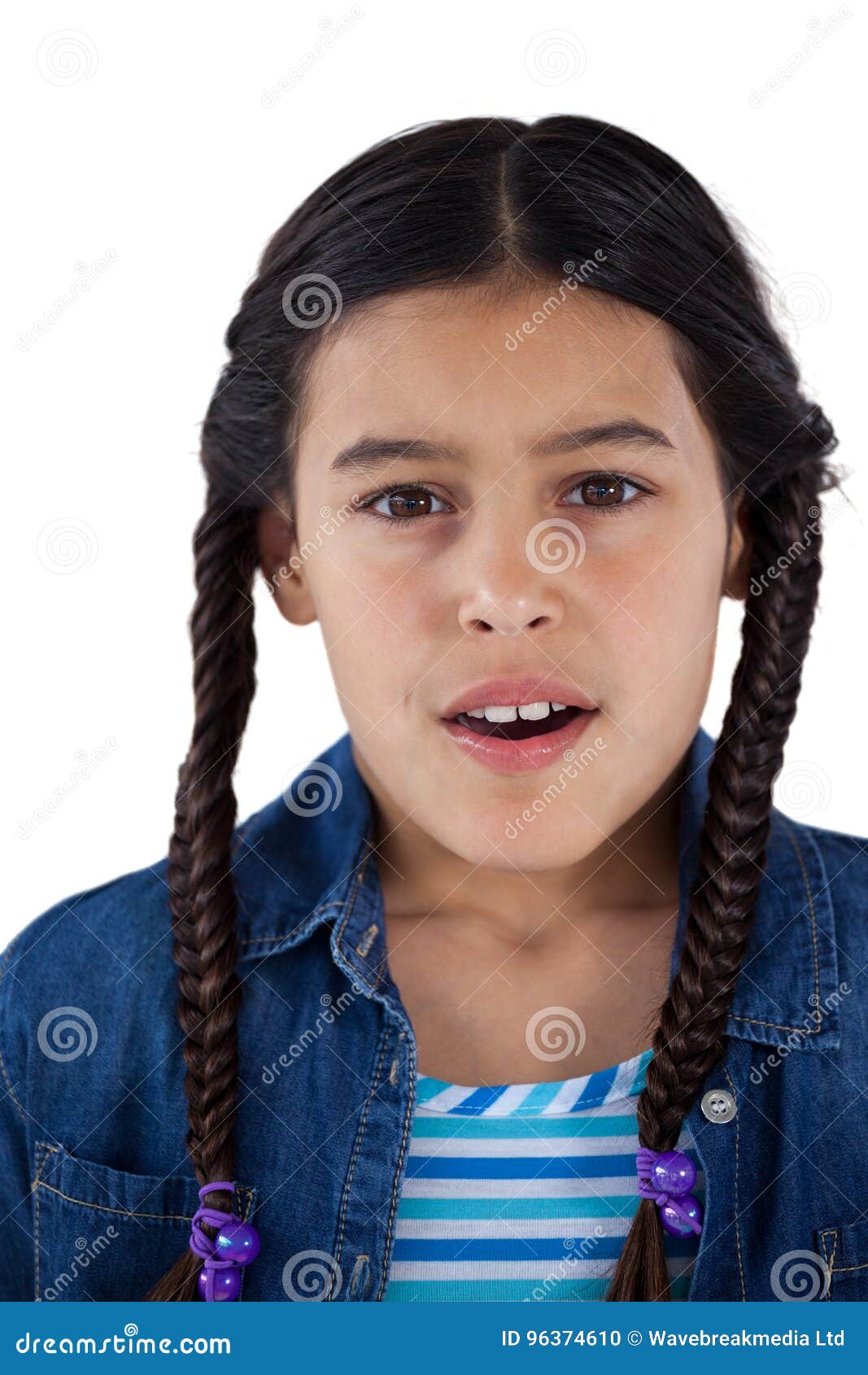 Cute Girl Looking at Camera Stock Photo - Image of hairstyle ...