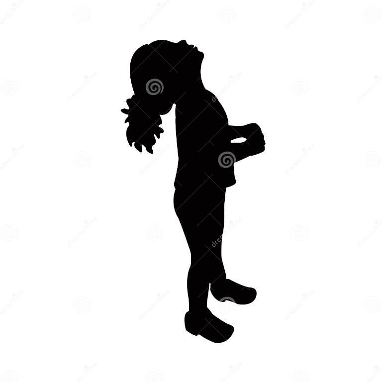 A Cute Girl Body, Silhouette Vector Stock Vector - Illustration of cute ... A Cute Girl Body, Silhouette Vector Stock Vector - Illustration of cute ...
