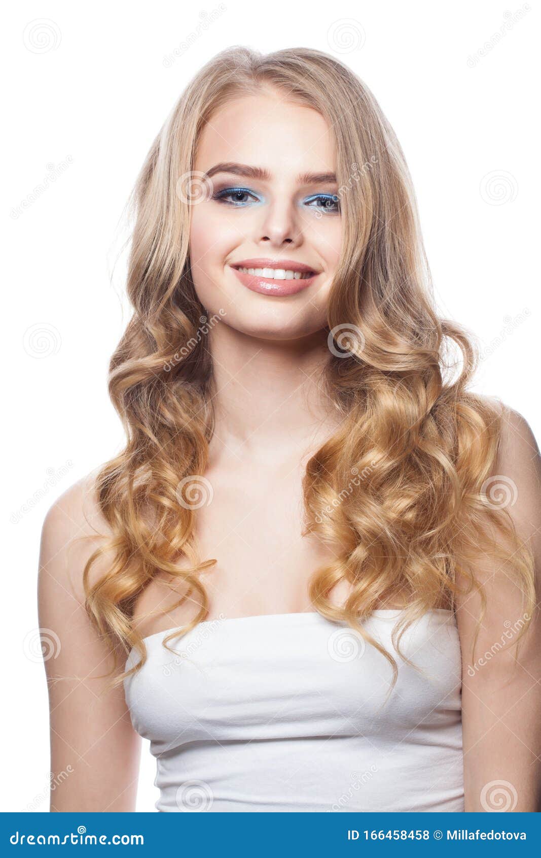 Cute Girl Model Smiling Isolated Stock Photo - Image of isolated, happy ...
