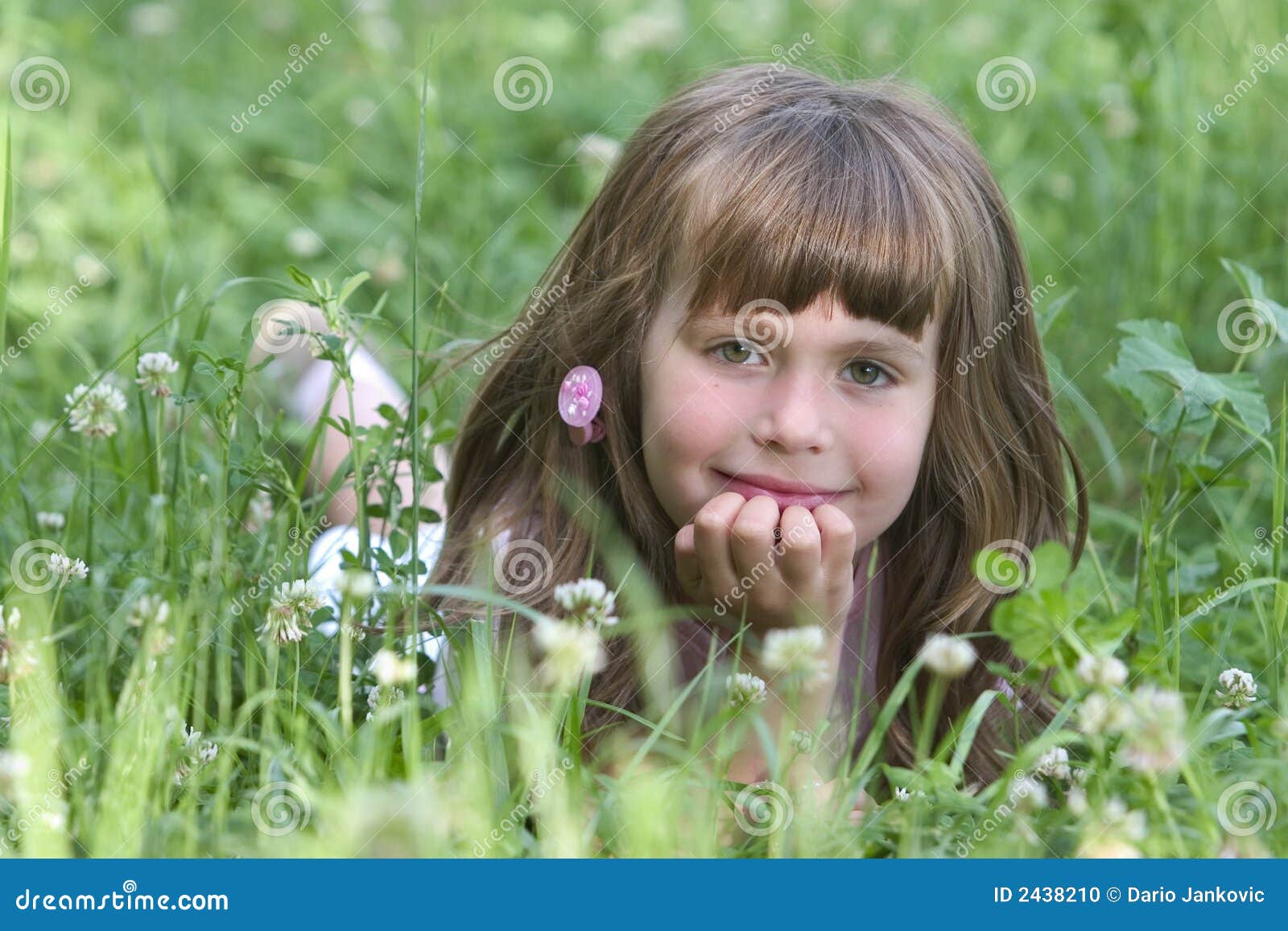 CUTE GIRL in NATURE stock photo. Image of figure, colorful - 2438210