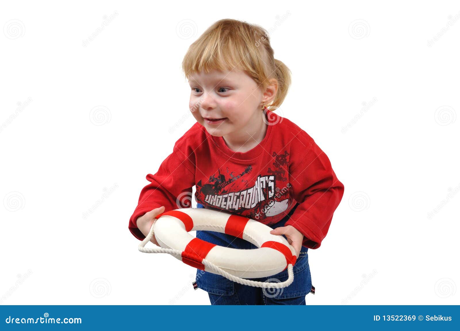Cute girl rescuer stock image. Image of lifeguard, buoy - 13522369