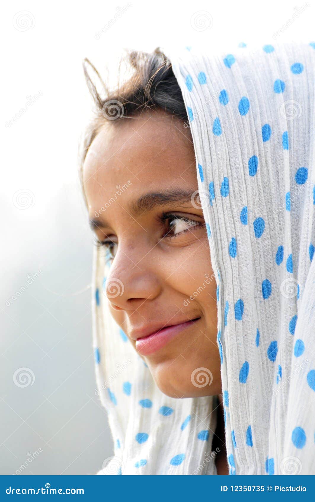 Cute girl side pose stock image. Image of background - 12350735