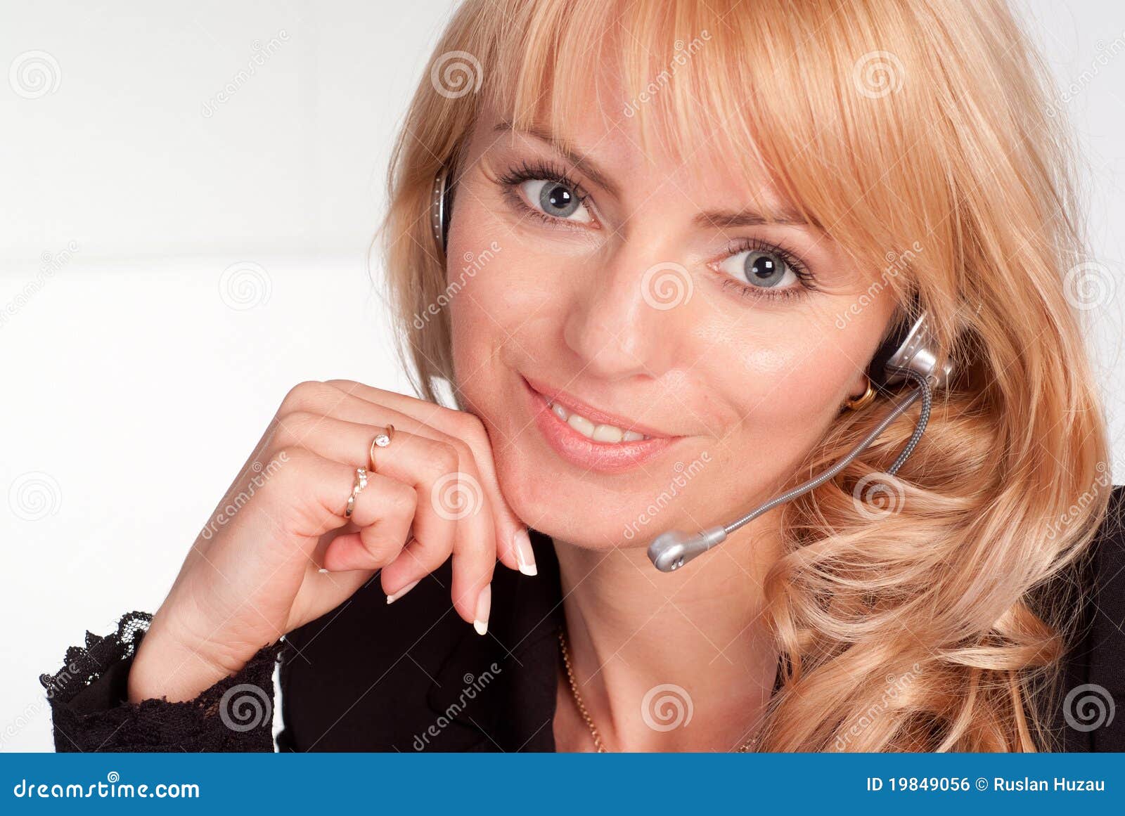 Cute girl speaking stock photo. Image of person, caucasian - 19849056