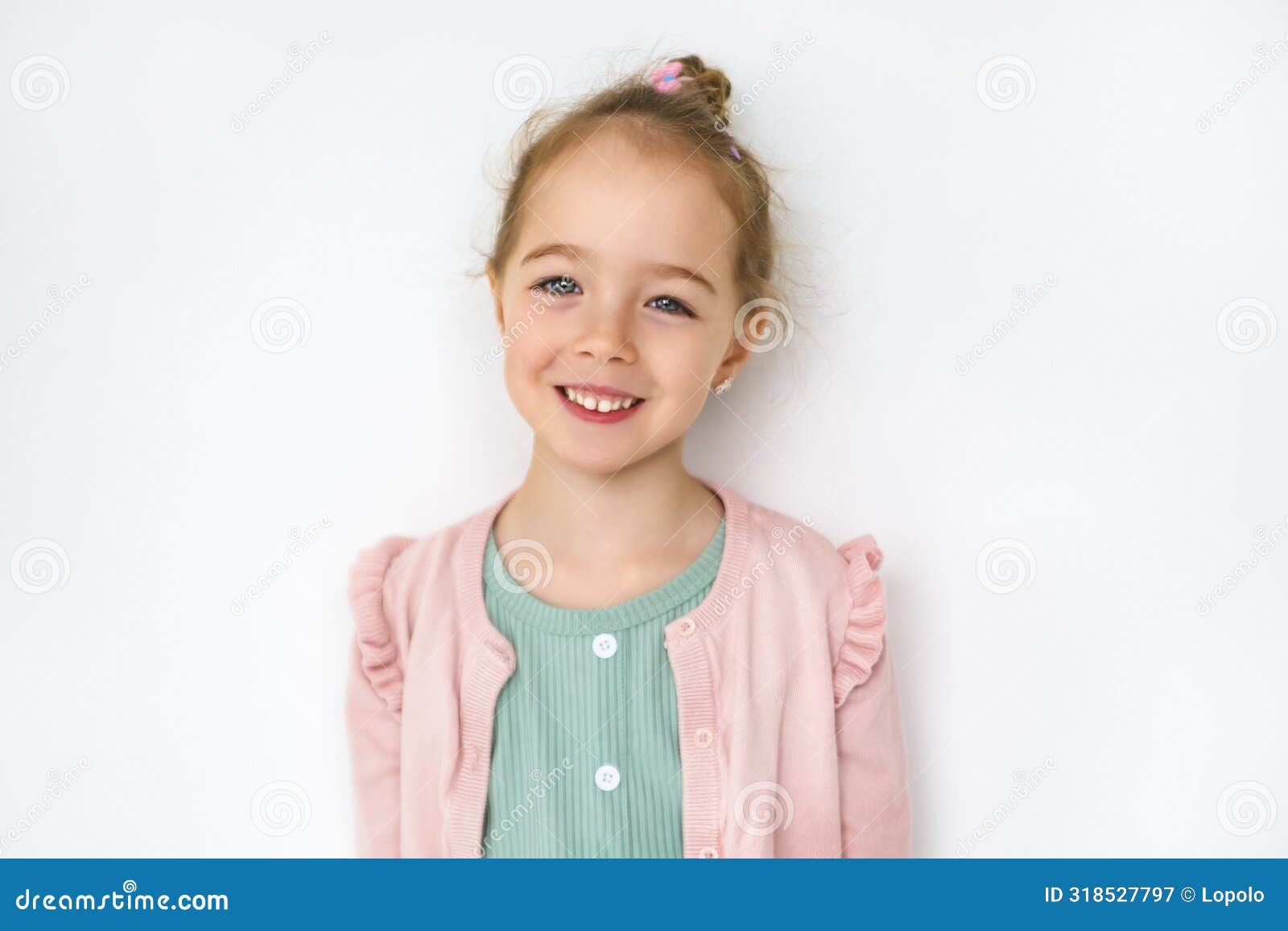 Cute Girl 4 Year Old Posing in Studio Stock Image - Image of adorable ...
