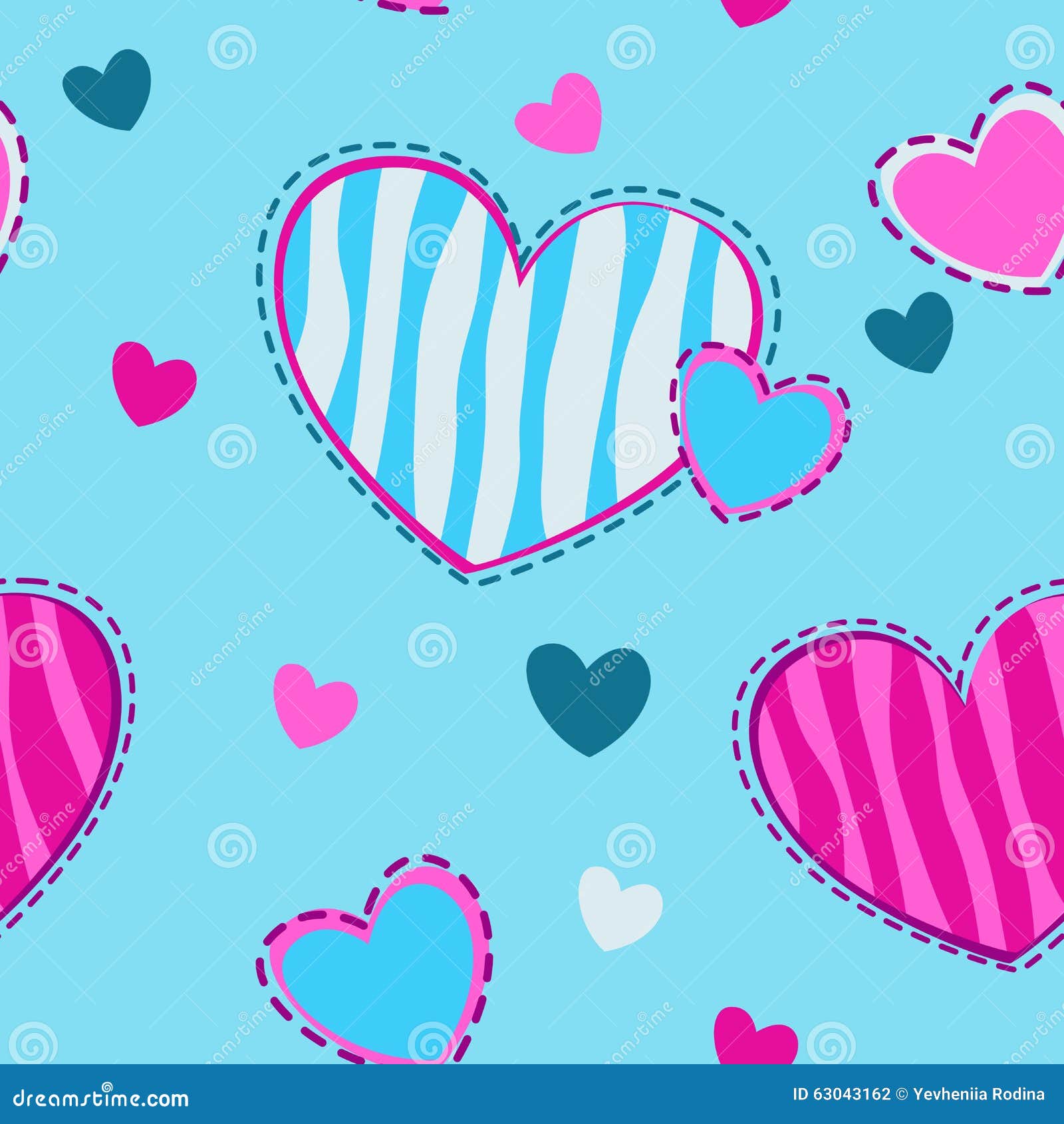 Girlish Seamless Pattern With Skulls Cartoon Vector | CartoonDealer.com ...