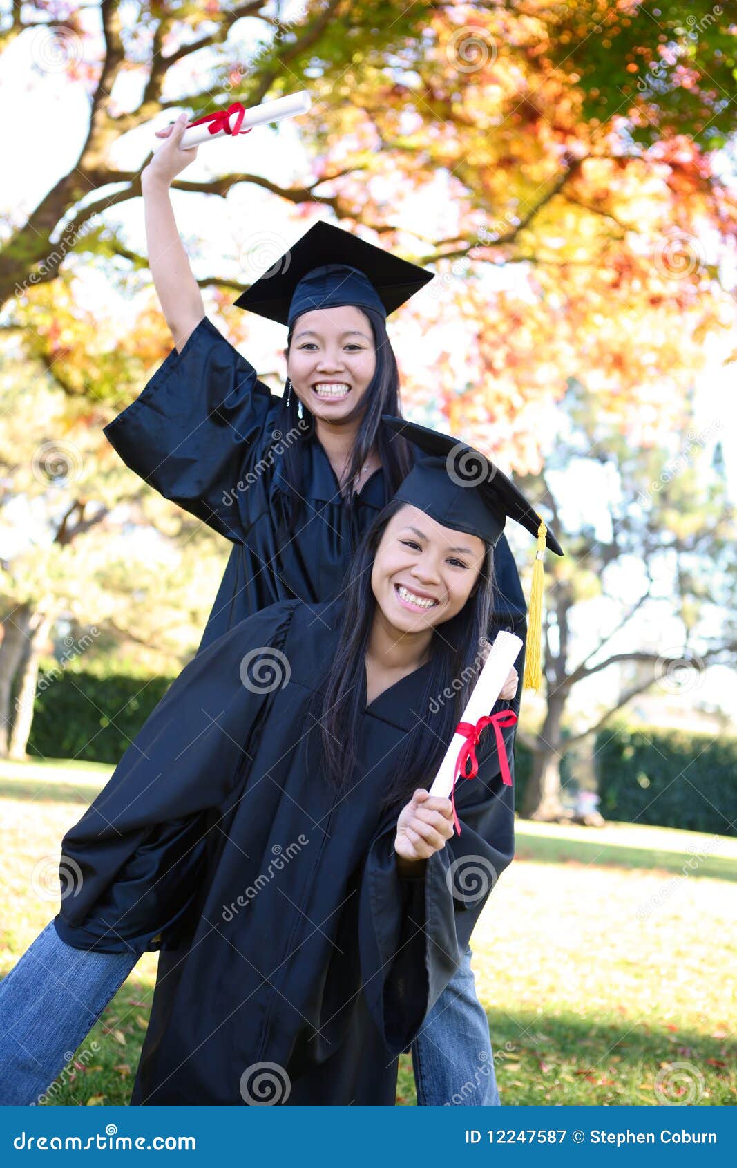 Cute Girls at Graduation stock image. Image of happiness - 12247587