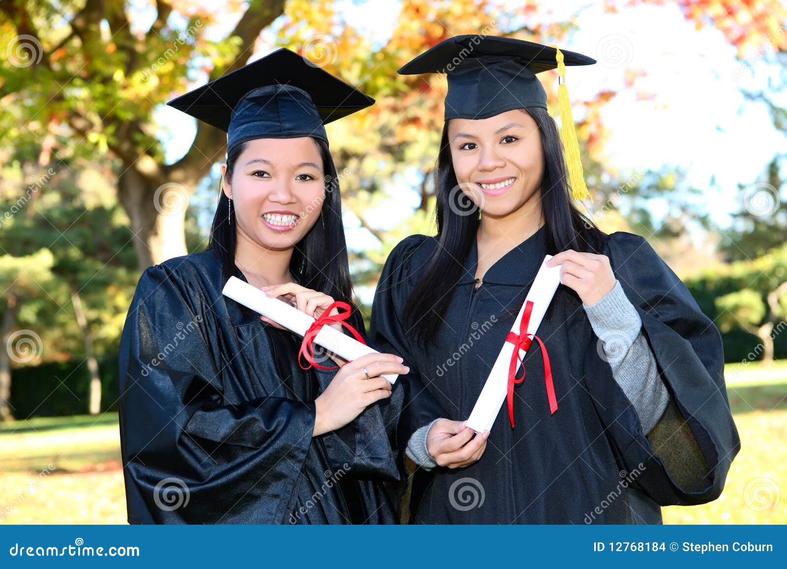 Cute Girls at Graduation stock photo. Image of asian - 12768184