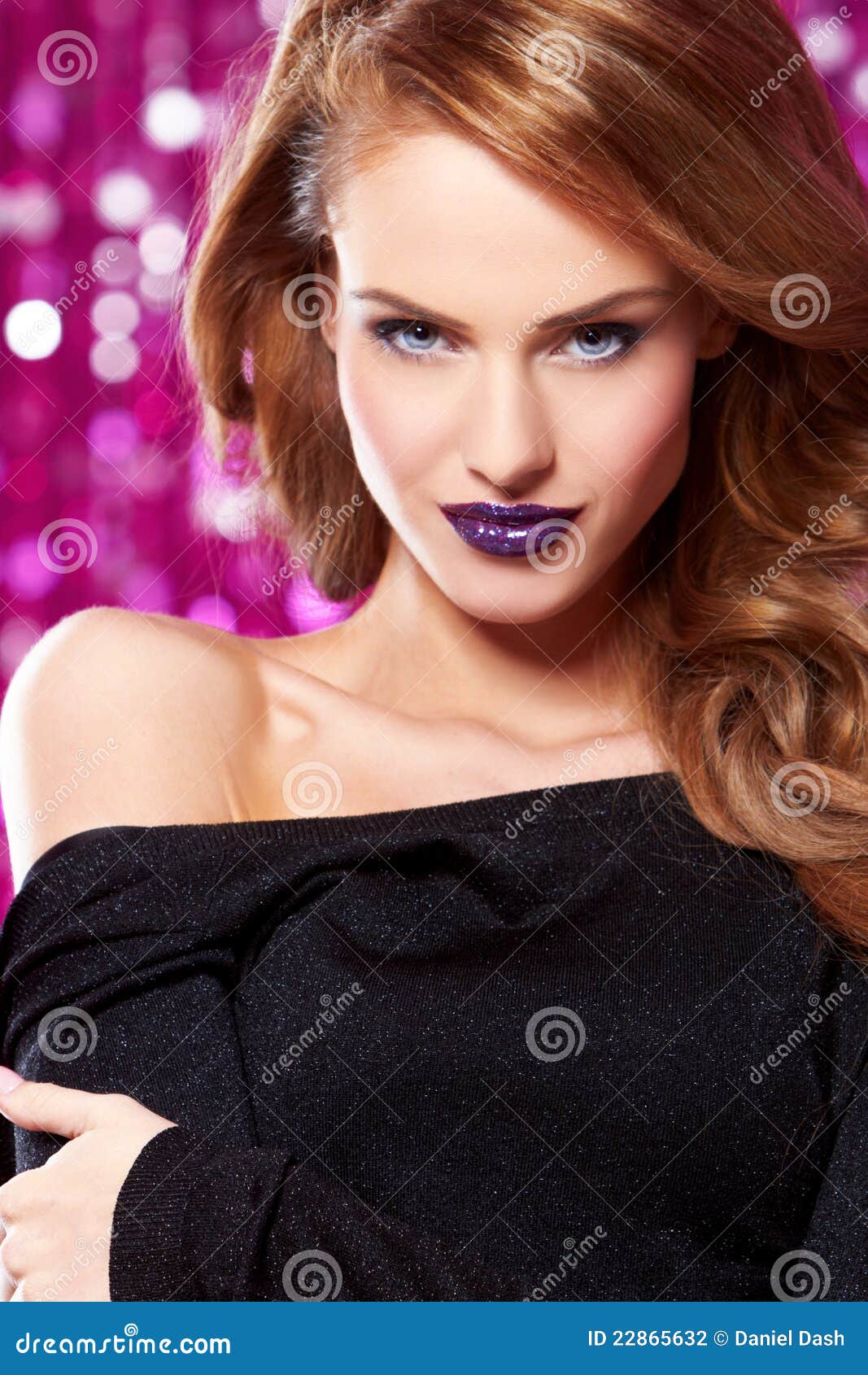 Cute Glamour Girl stock photo. Image of fashion, advertising - 22865632