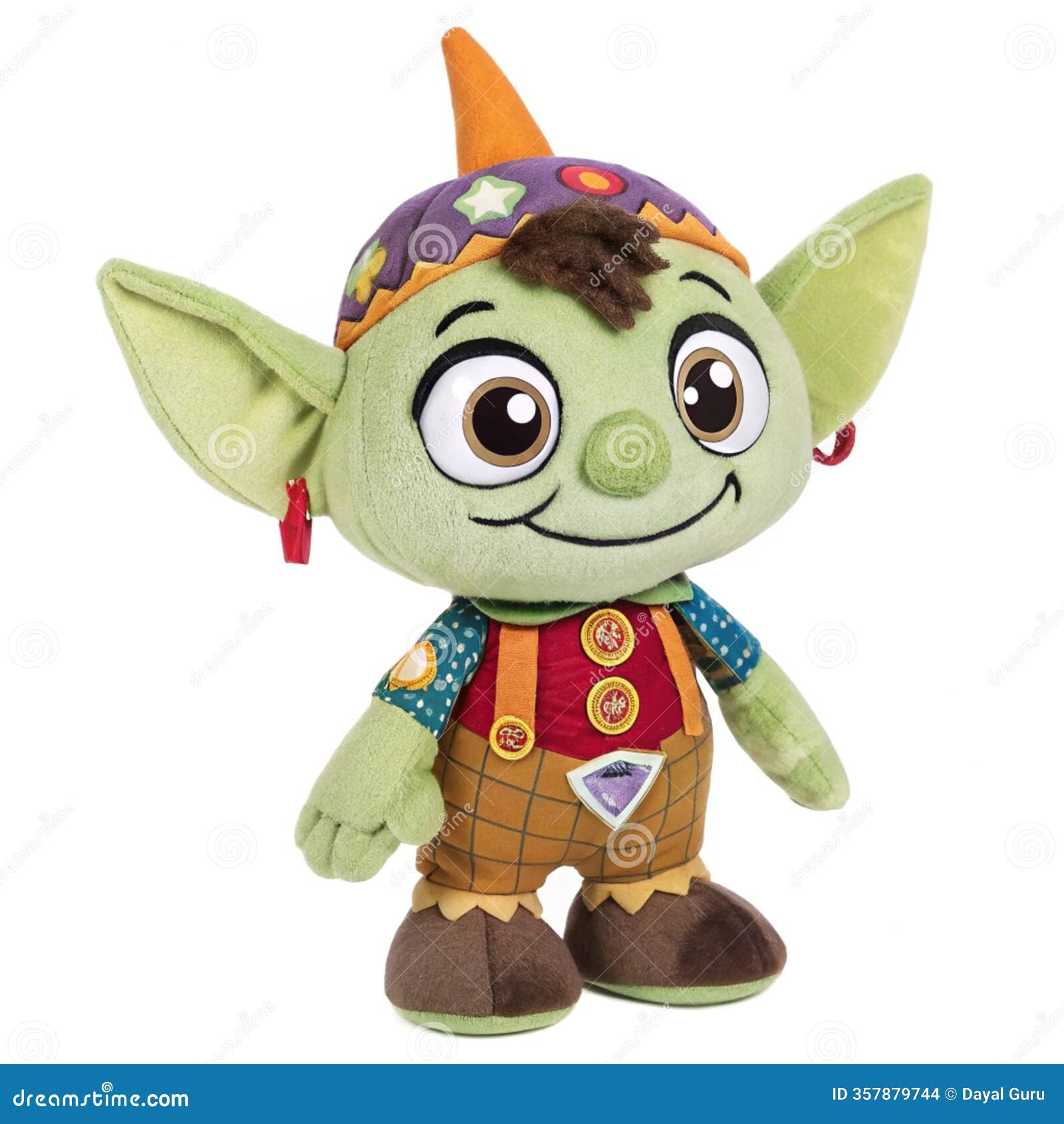 Goblin Or Orc Character On White Background. Neural Network AI ...