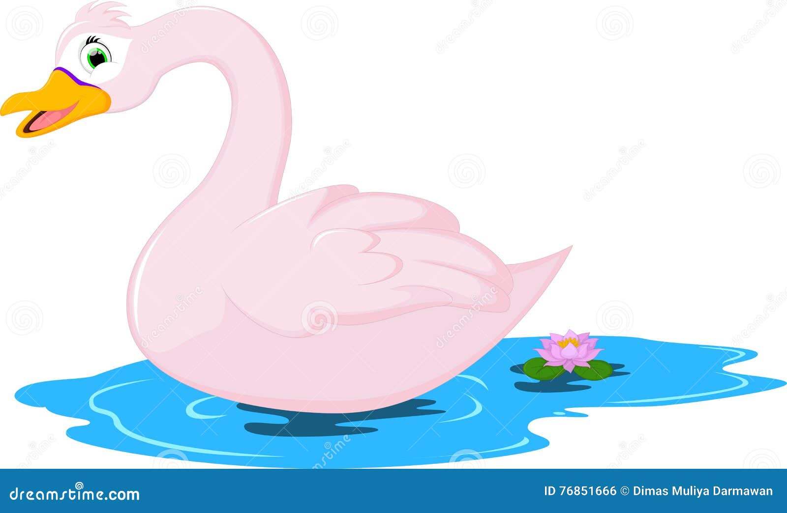 Cute goose cartoon posing stock illustration. Illustration of farming ...