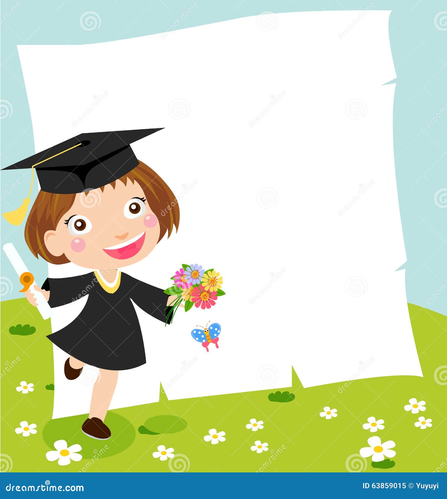 Cute Graduation Card/ Background Royalty-Free Stock Photo ...