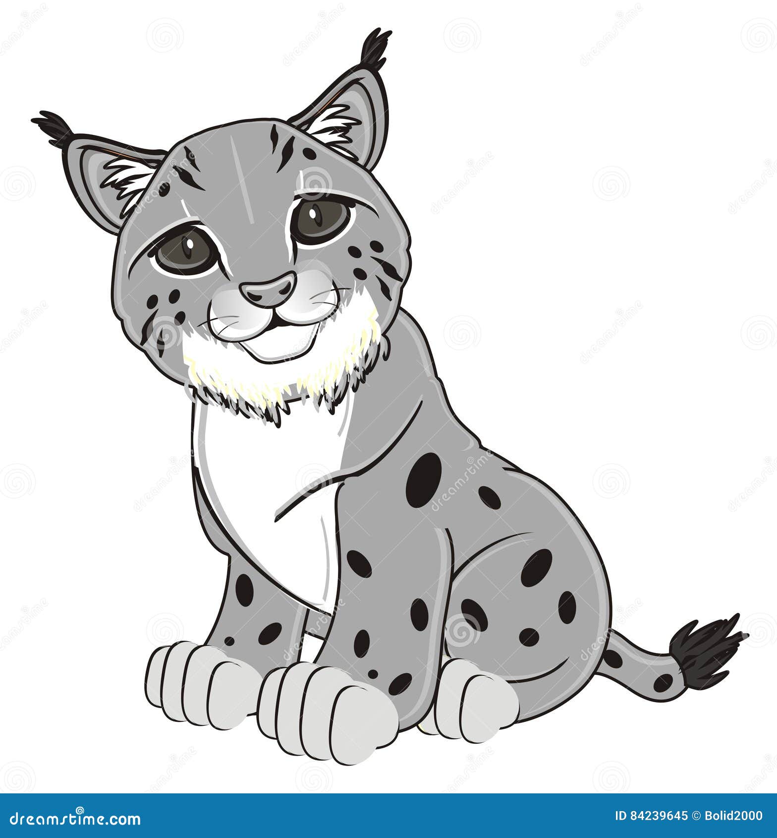 Gray Lynx Stock Illustrations – 75 Gray Lynx Stock Illustrations ...