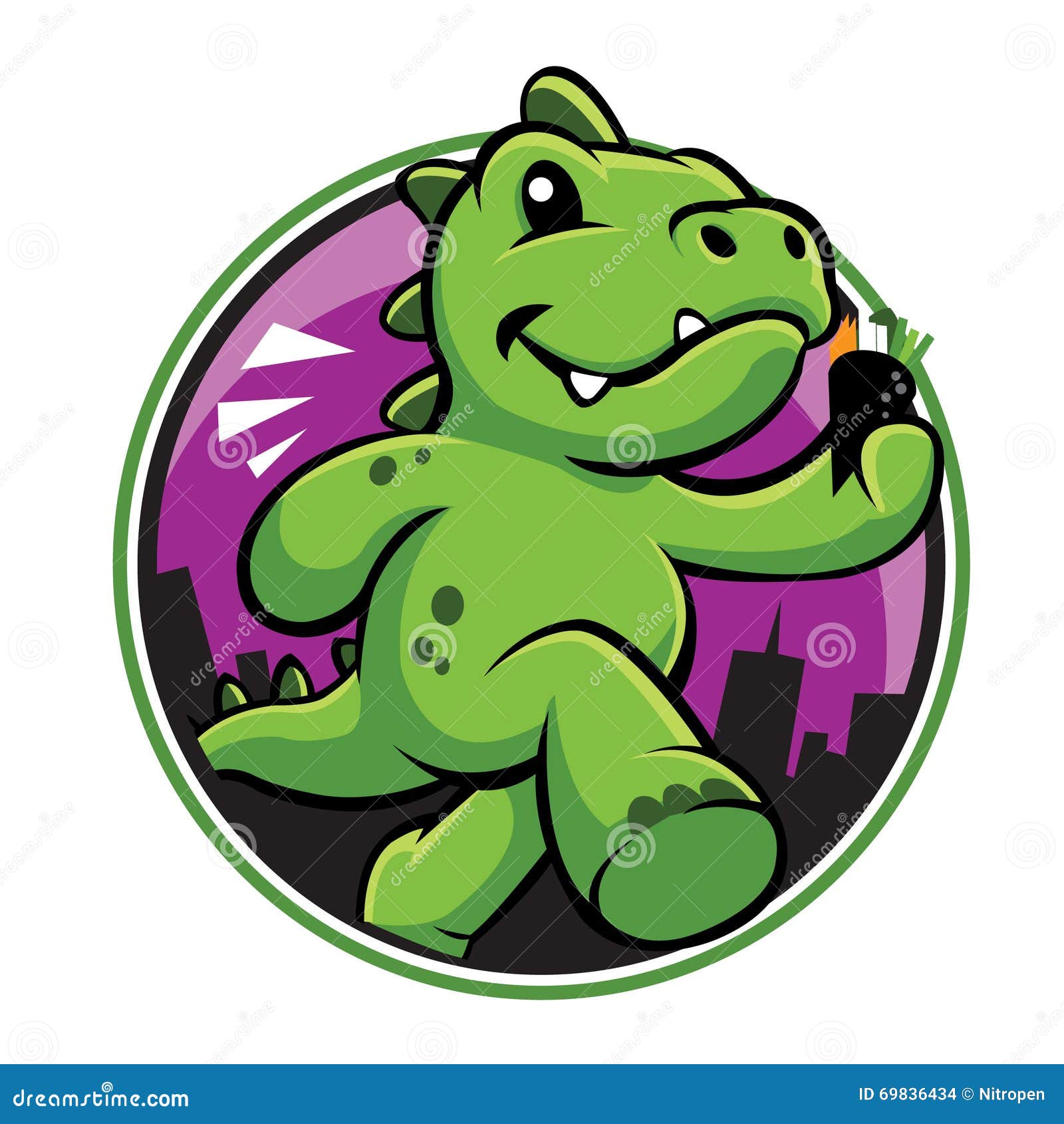 Green Dinosaur Cartoon Character | CartoonDealer.com #26786817
