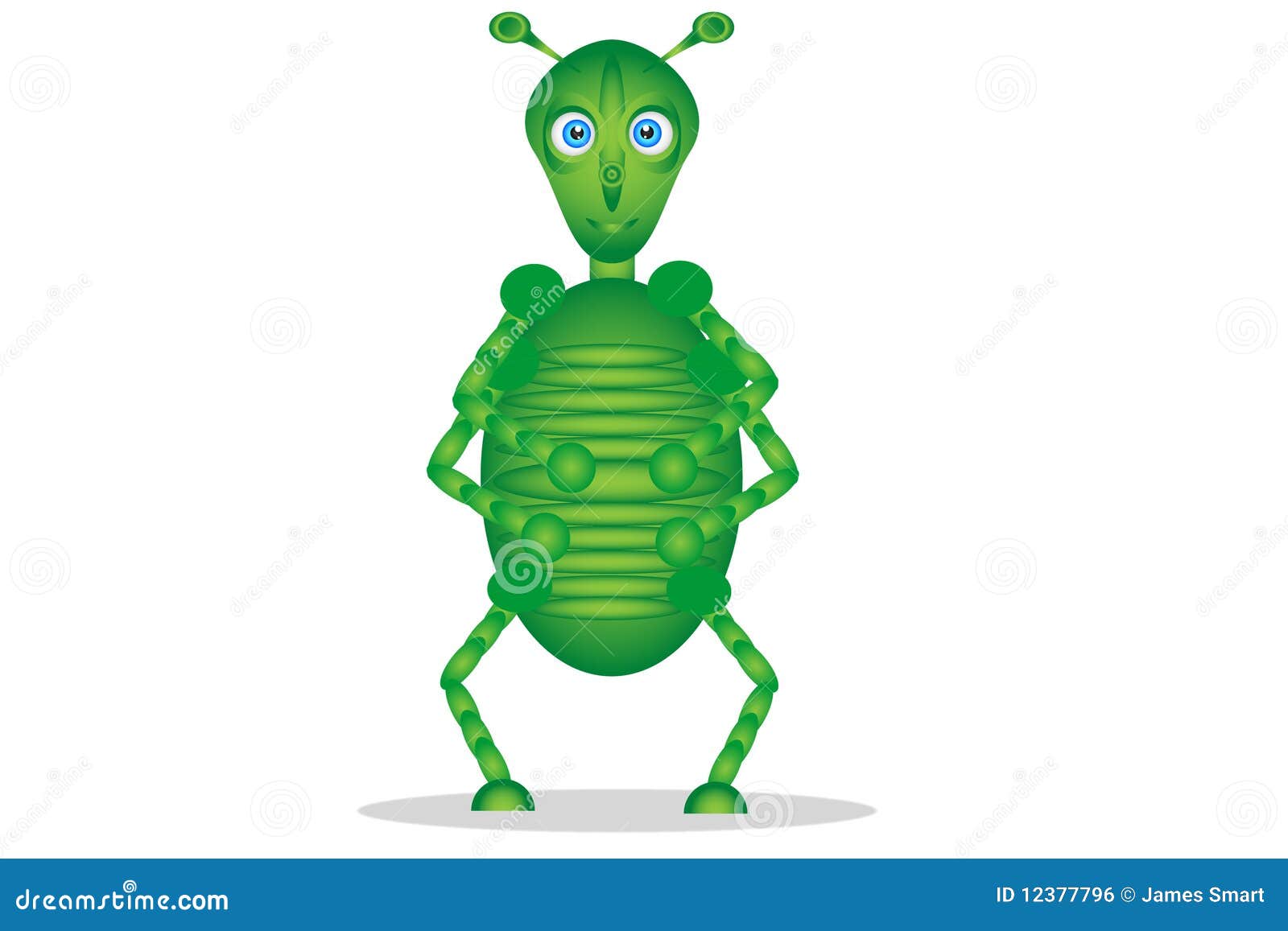 Green Insect Cartoon Vector Illustration | CartoonDealer.com #40270394