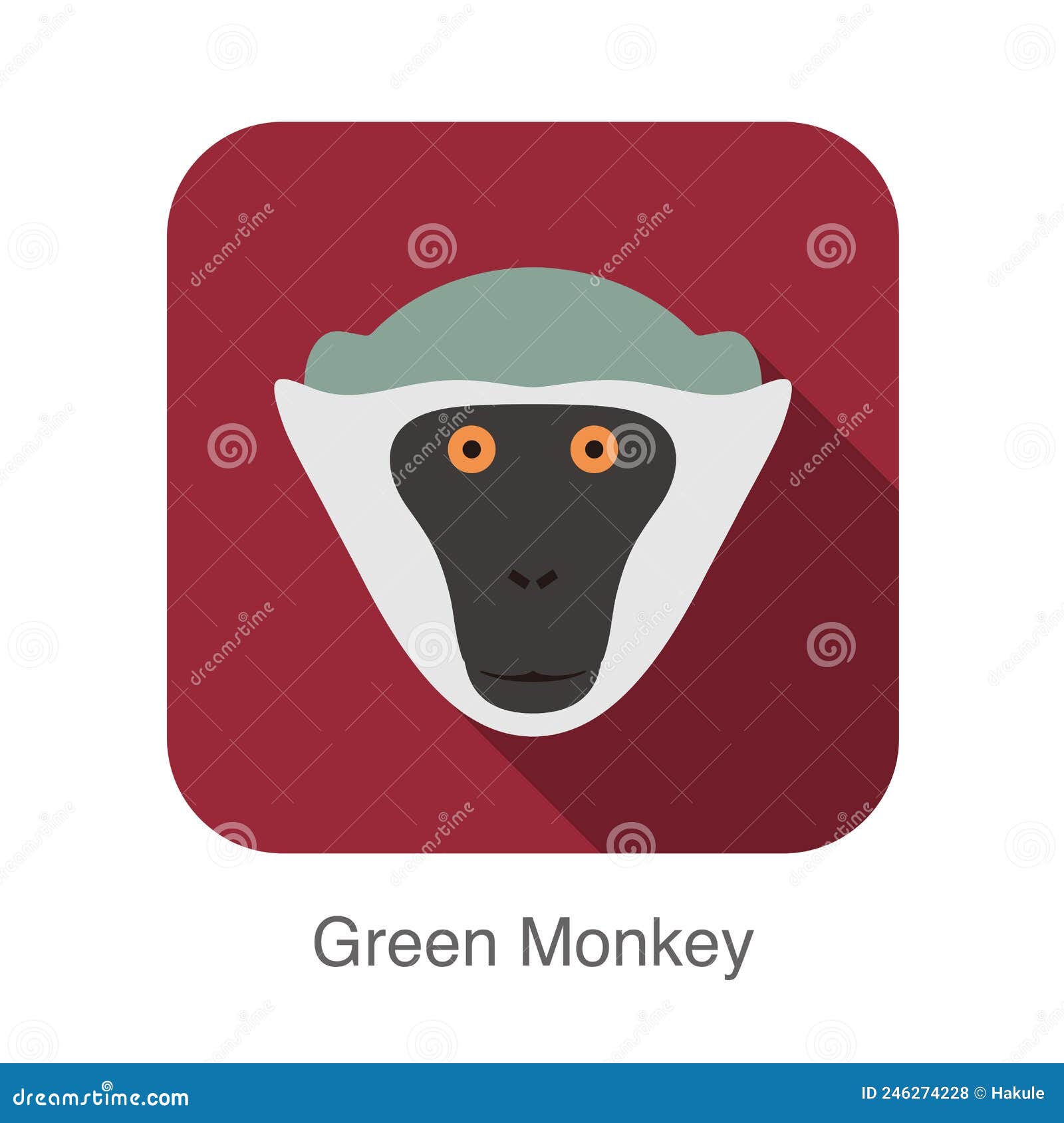 Green Monkey Amigurumi: A Precisionist Line Art Inspired Creation Stock ...