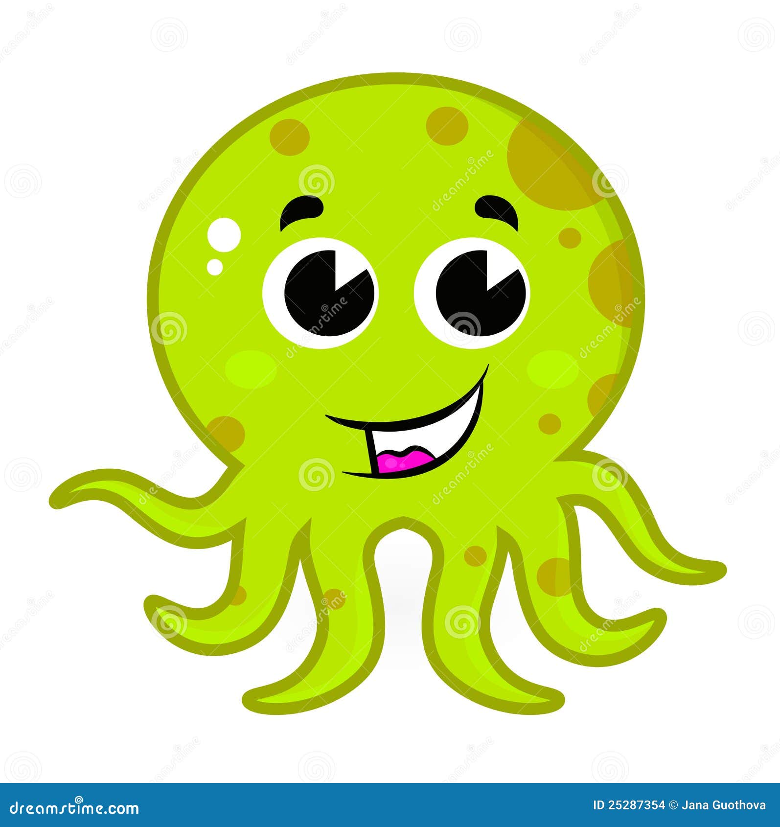 Octopus Isolated. Devilfish Vector Illustration. Poulpe Purple ...