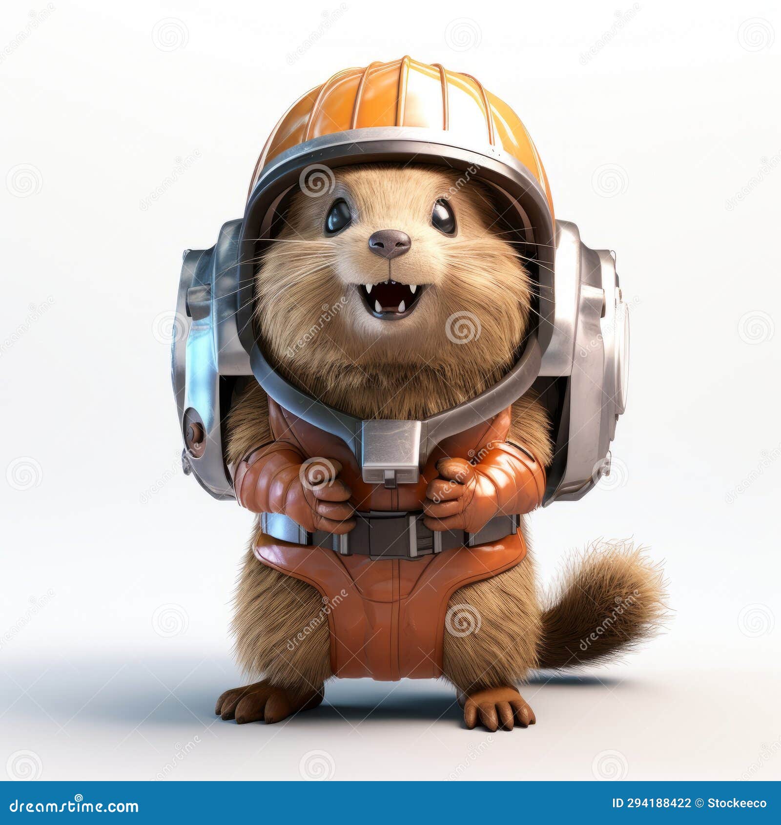 Cute Ground Squirrel in Spacesuit: a Technological Marvel in Ray ...