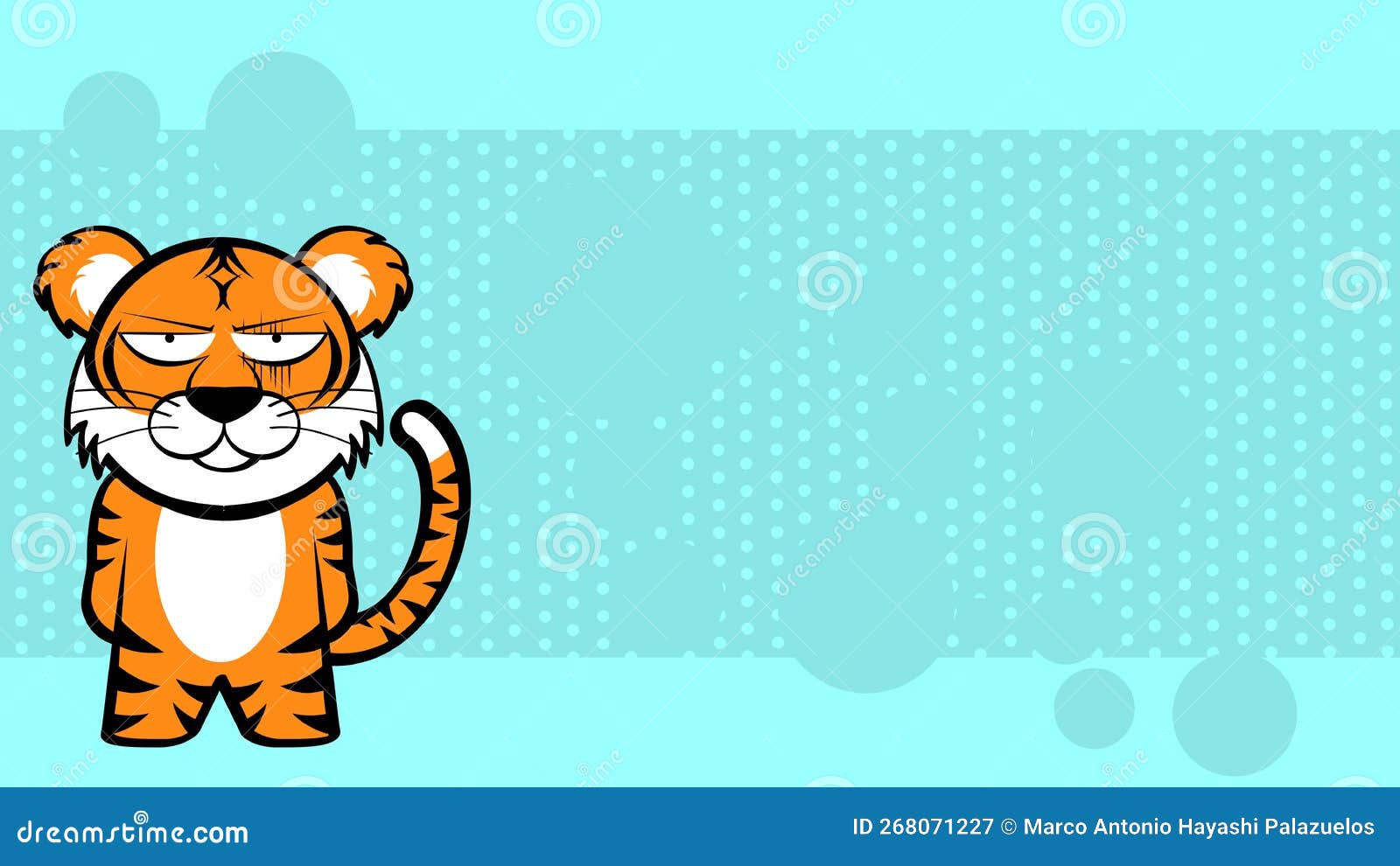 Grumpy Tiger Cartoon Kawaii Expression Set Collection | CartoonDealer ...
