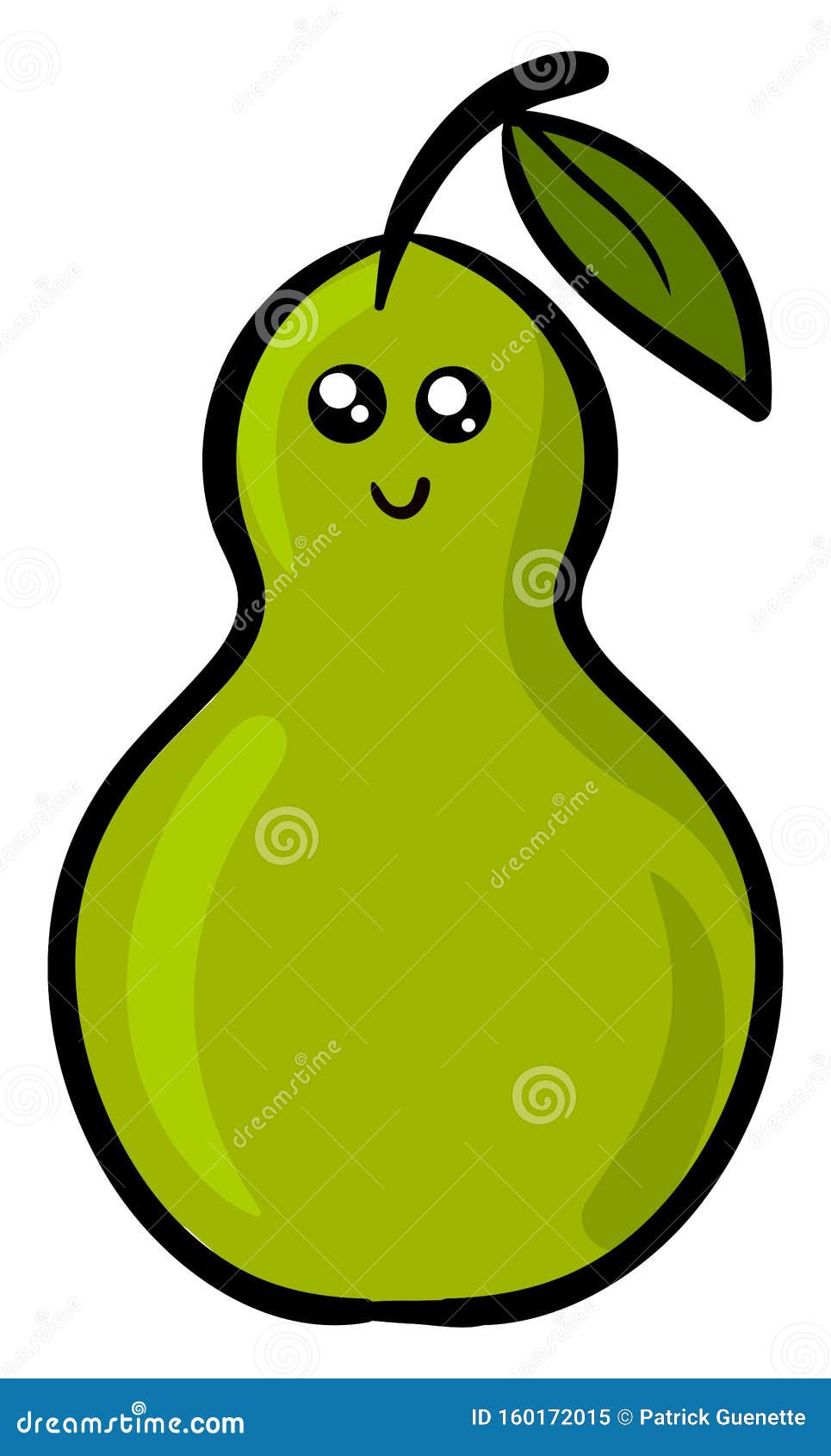Cute Guava Emoticon Vector Illustration | CartoonDealer.com #117593422