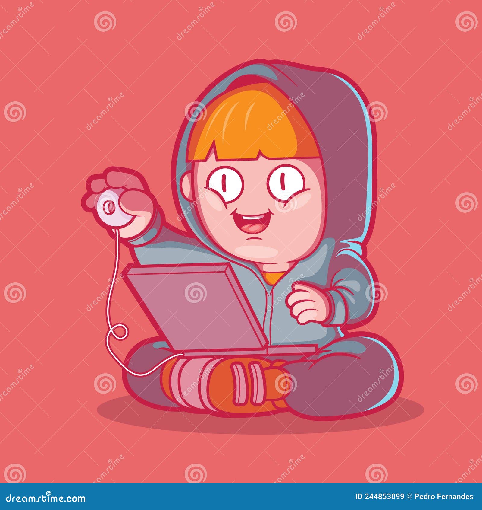 Cute Hacker Cartoon | CartoonDealer.com #59554731