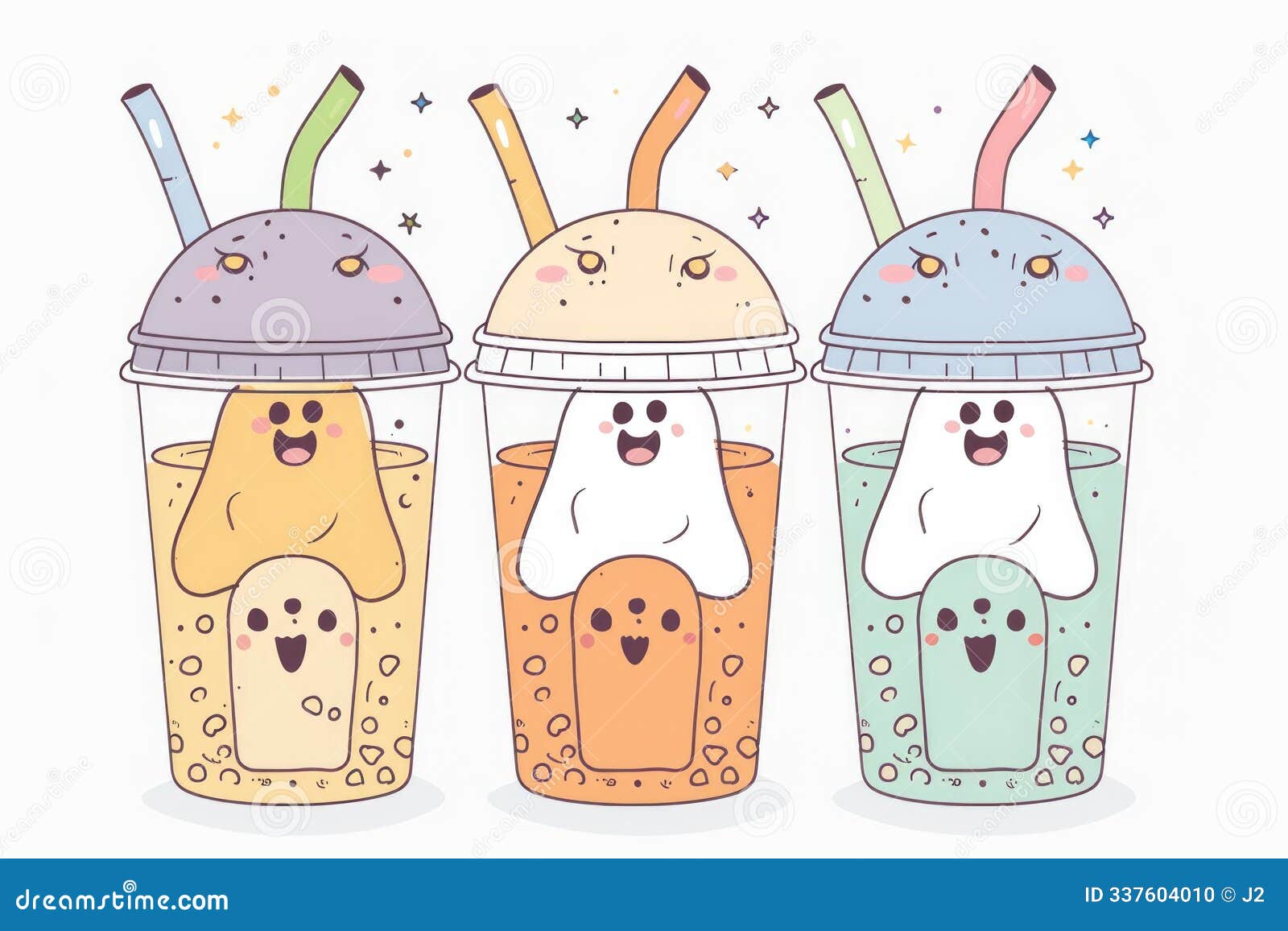 Cute Halloween Ghost-themed Bubble Tea Drinks for Festive Celebrations ...