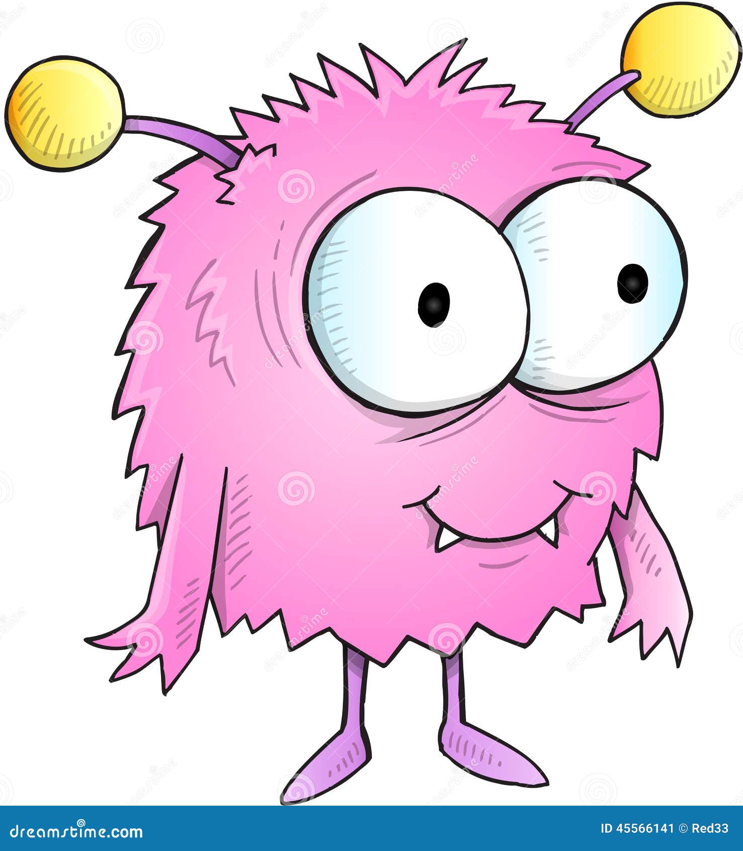 Monster Alien Set Of Cards Vector Illustration. Cartoon Monstrous ...