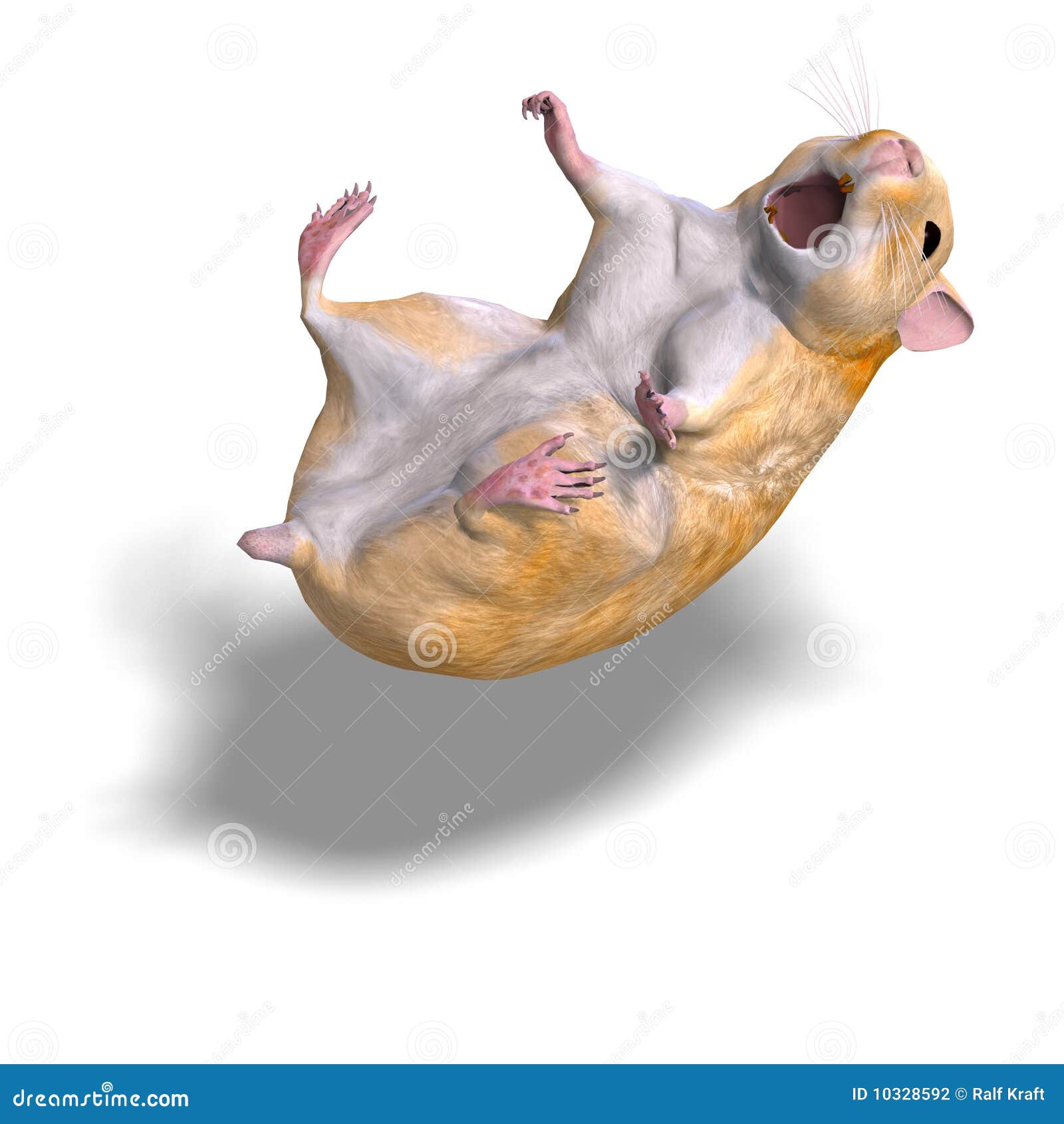 Hardworking Hamster In Business Suit At Work In The Office With Its ...