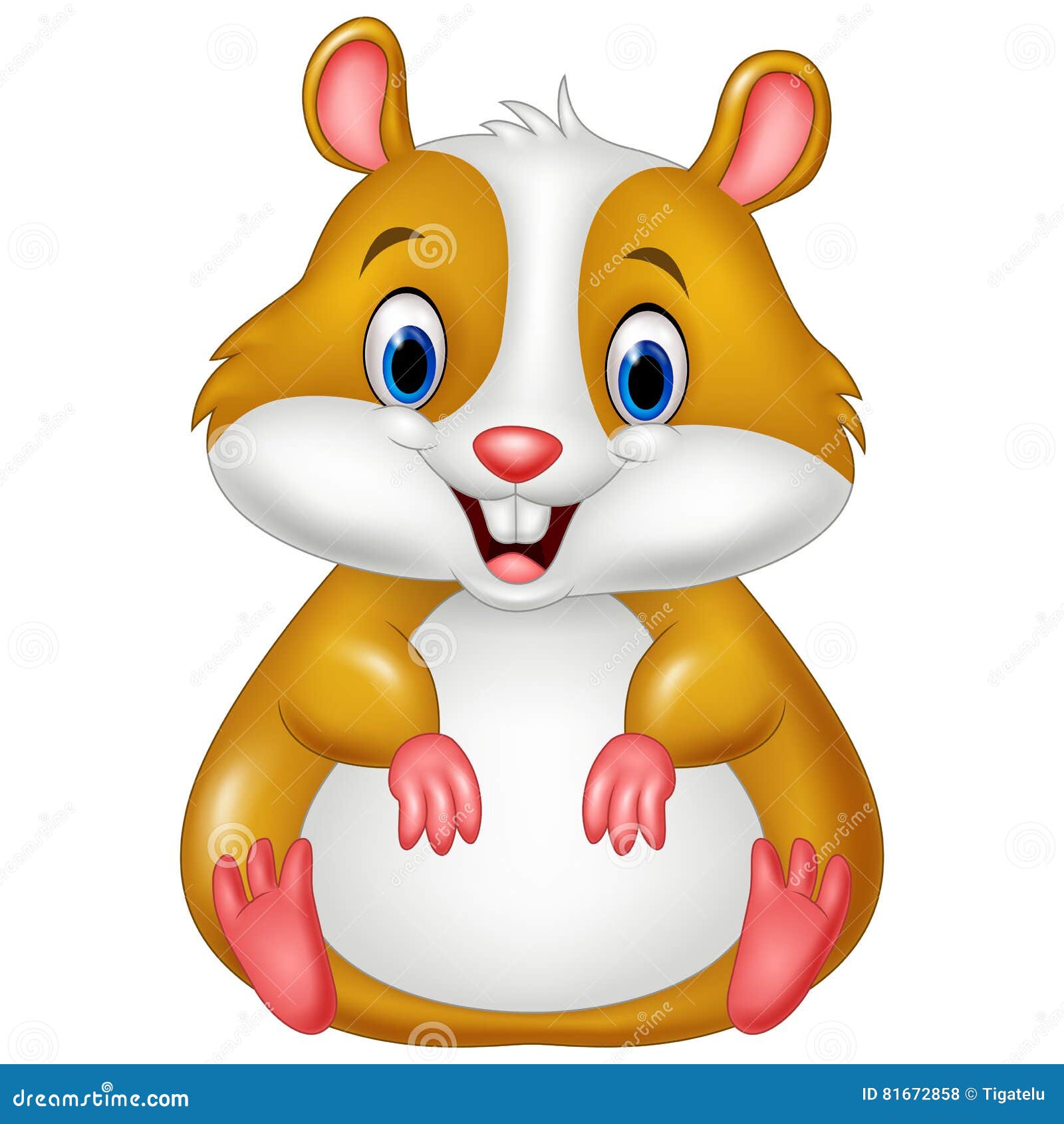 Cute hamster cartoon stock vector. Illustration of mascot - 81672858