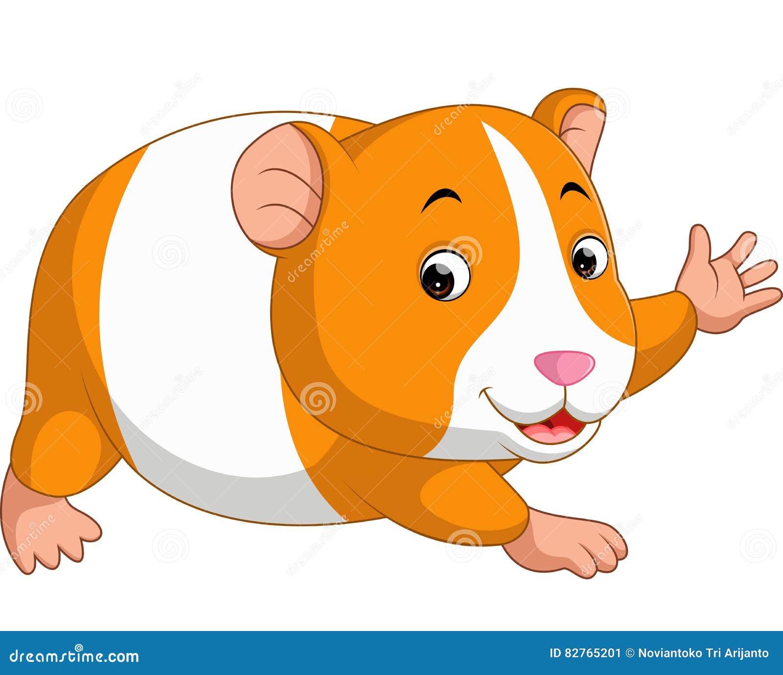 Cute hamster cartoon stock vector. Illustration of friend - 82765201