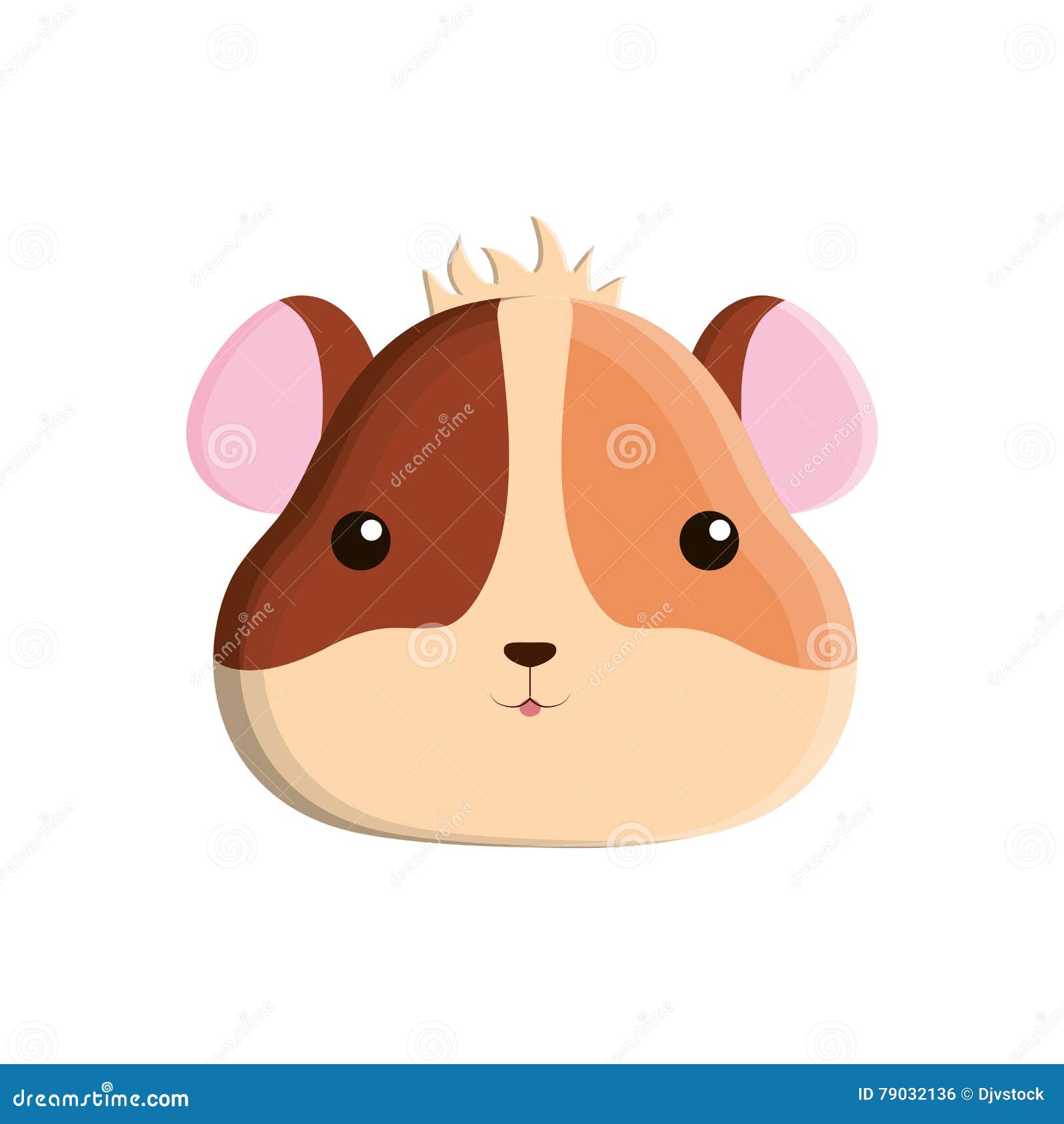Cute hamster isolated icon stock vector. Illustration of wildlife ...
