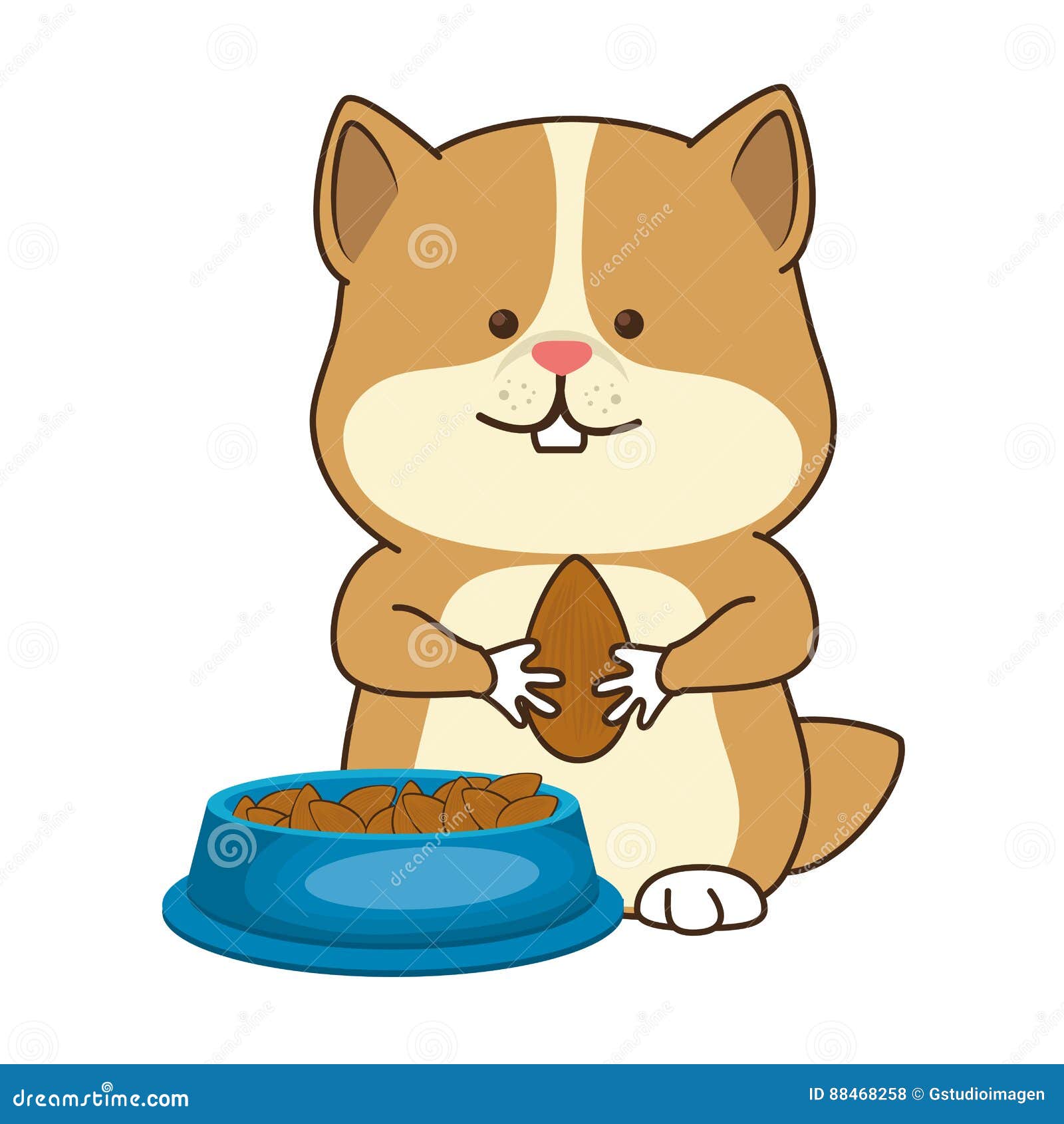 Cute hamster mascot icon stock vector. Illustration of smiling - 88468258