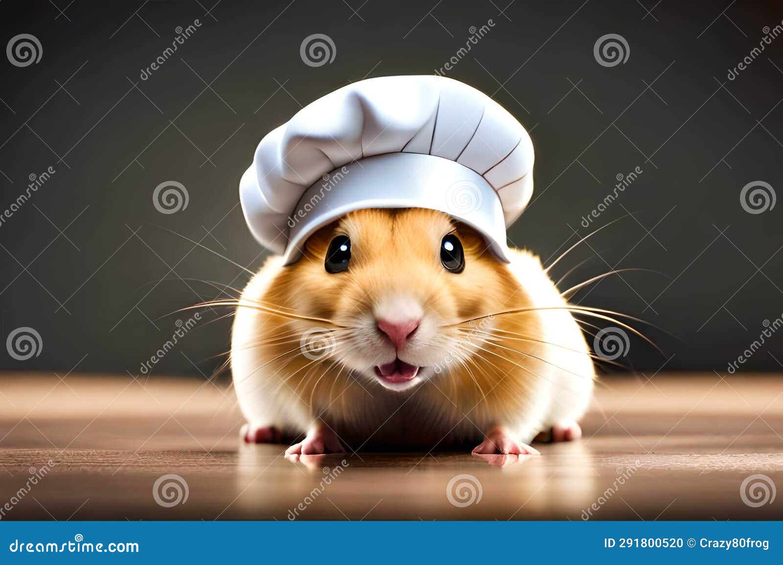 Cute Hamster Wearing a Chef S Hat, Created with Generative Ai ...
