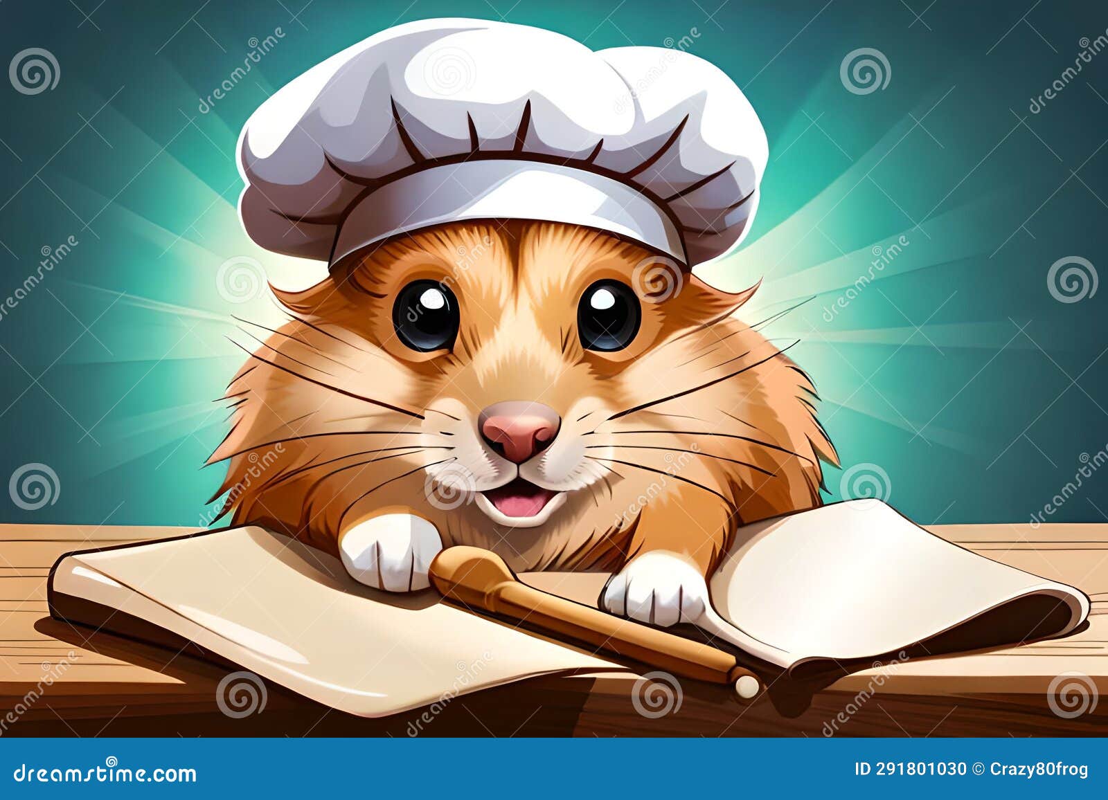 Cute Hamster Wearing a Chef S Hat, Created with Generative Ai ...