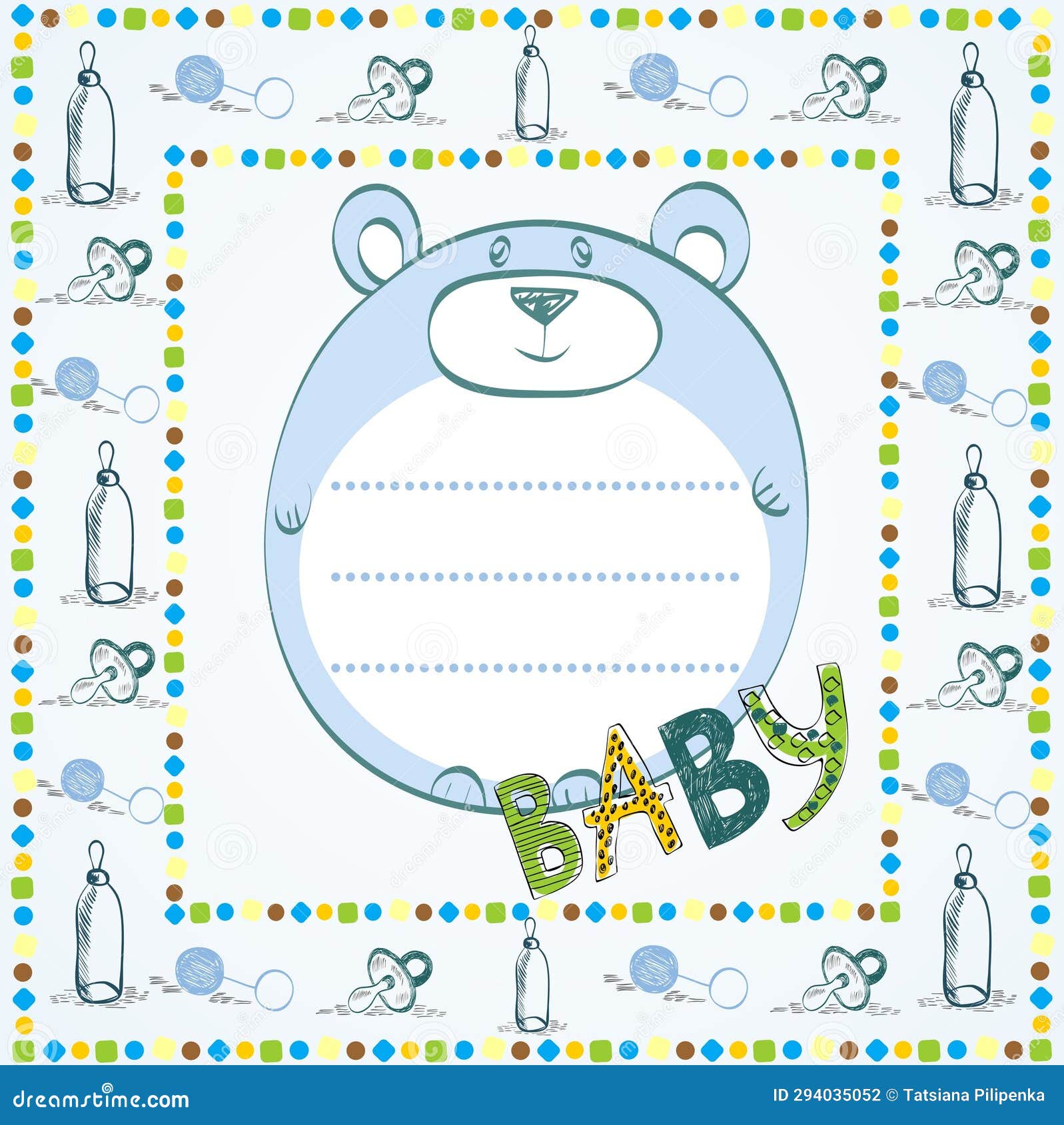 Baby Frame stock vector. Illustration of baby, sweet - 294035052