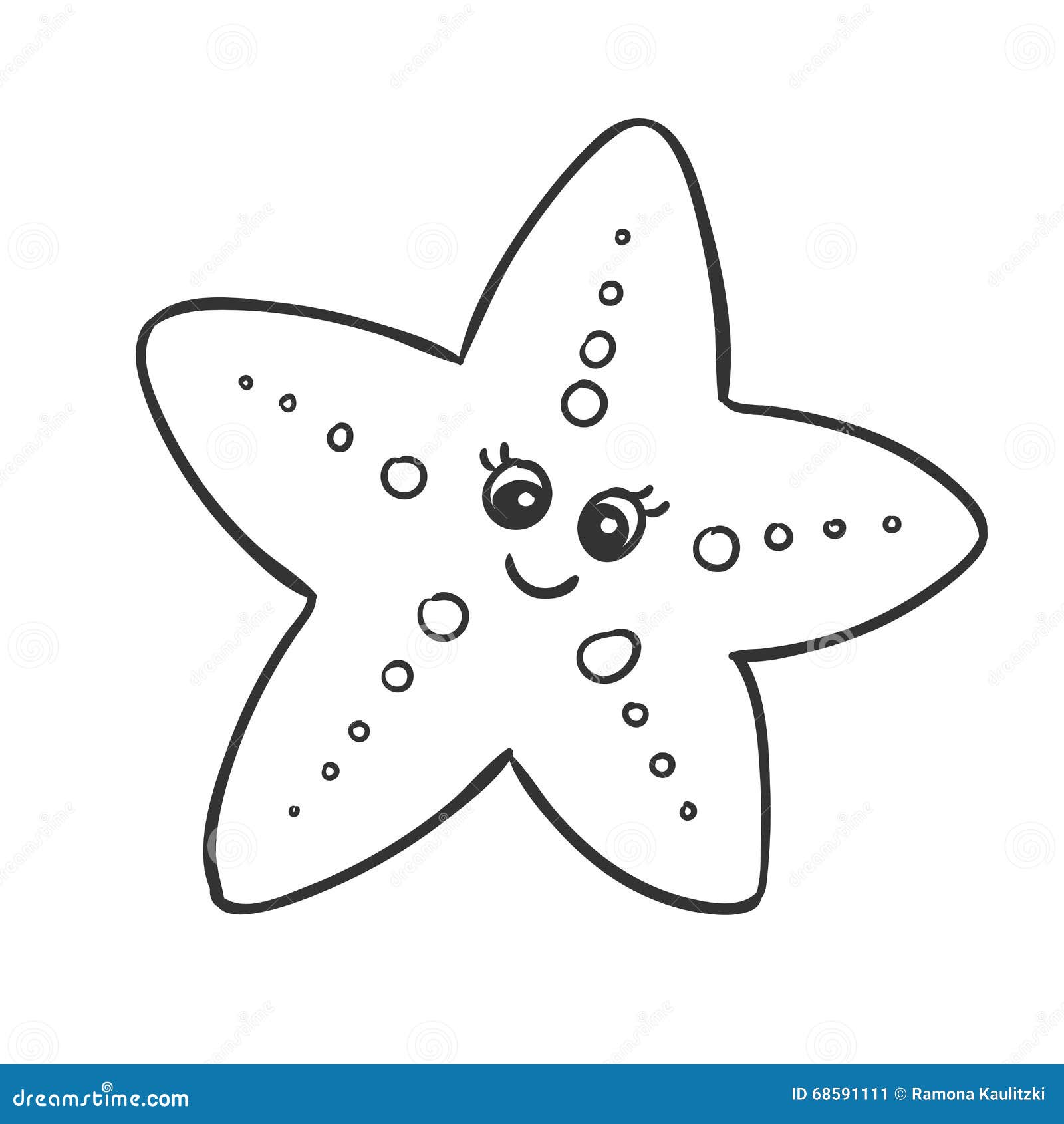 Star Fish Drawing