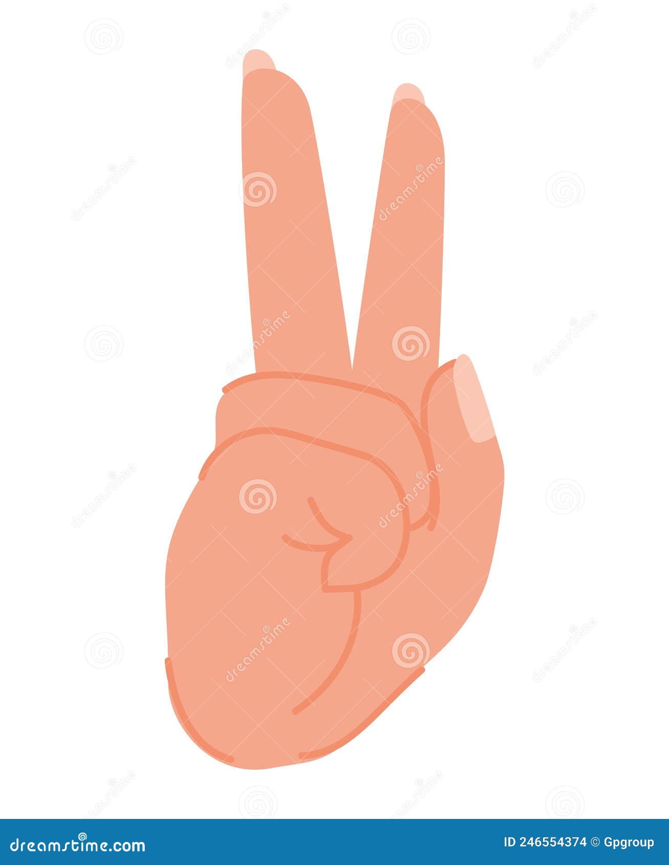 Cute hand icon stock vector. Illustration of finger - 246554374
