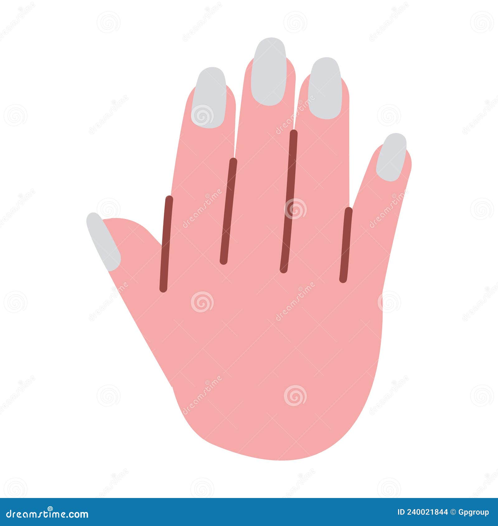Cute hand illustration stock vector. Illustration of body - 240021844