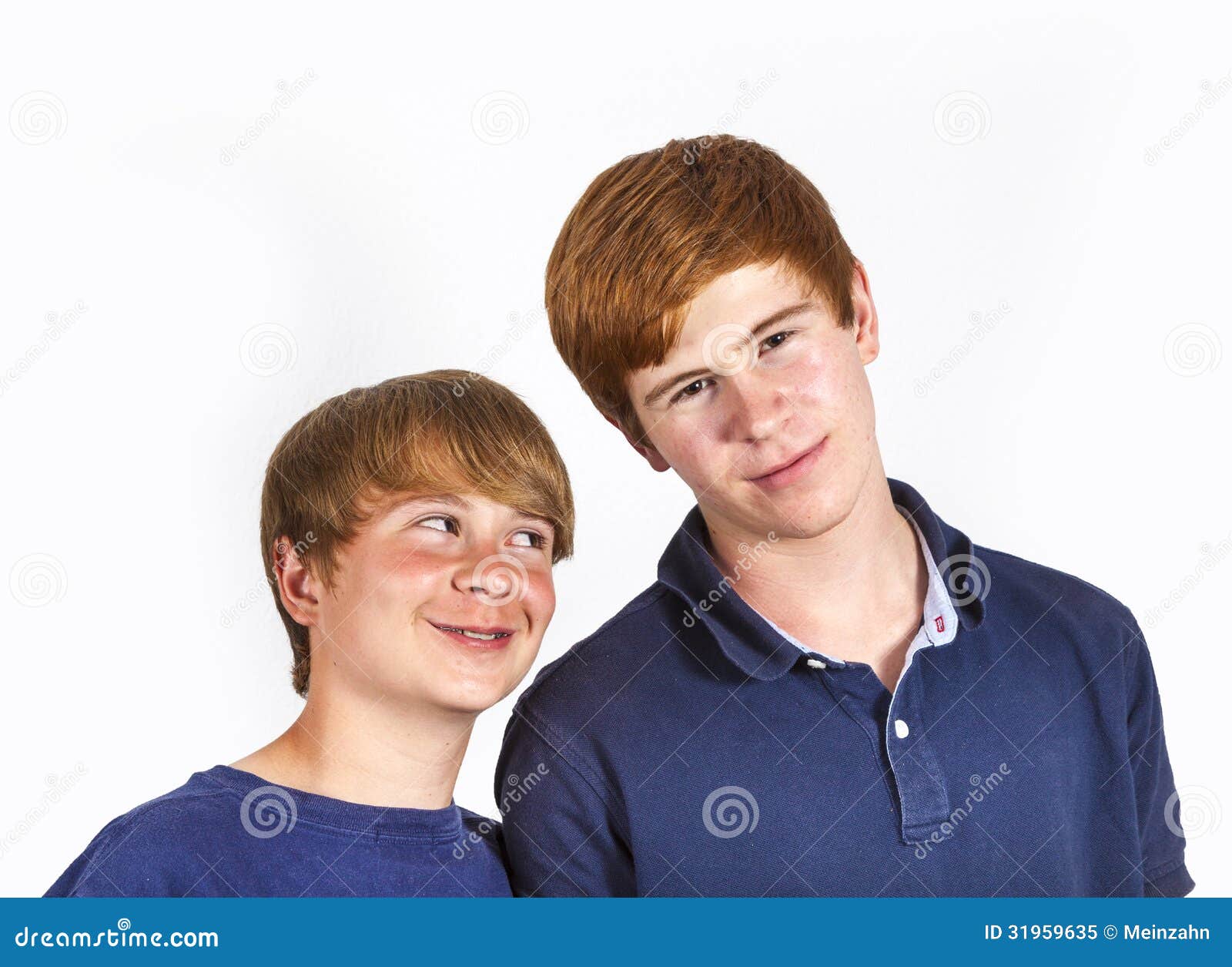 Handsome Brothers. Strong Men Nature Background. Group Muscular Men ...