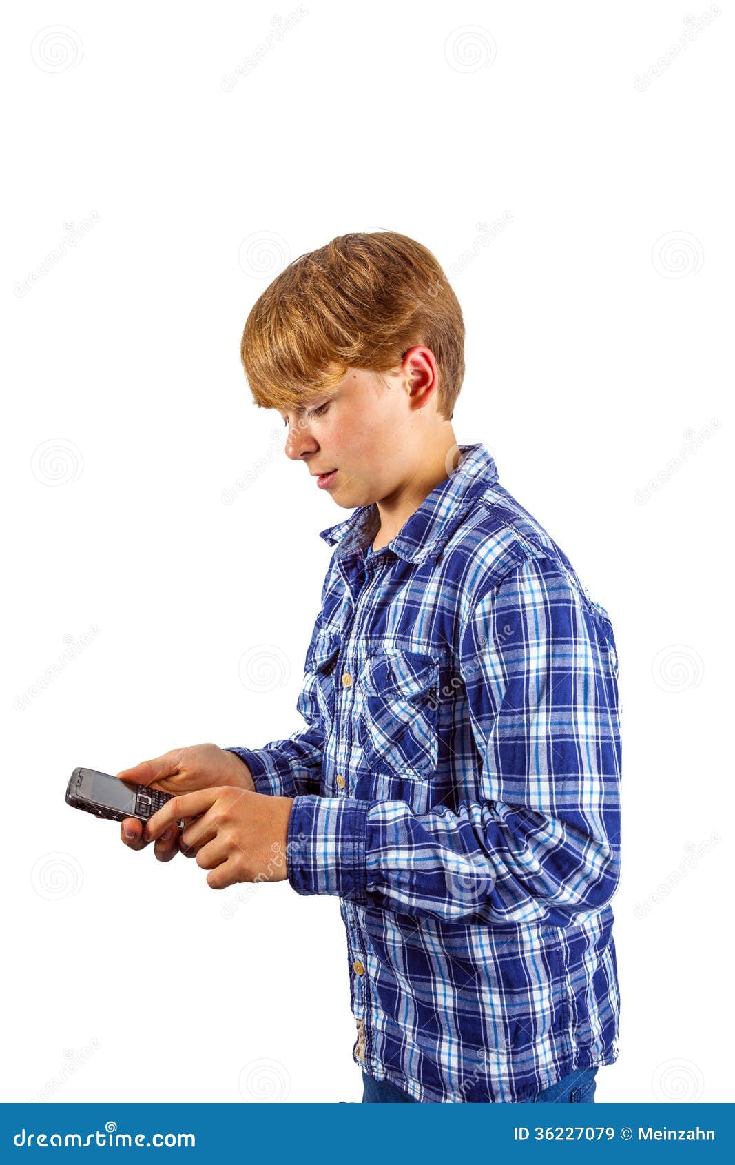 Cute Handsome Young Boy Speaking Stock Image - Image of hand, happy ...