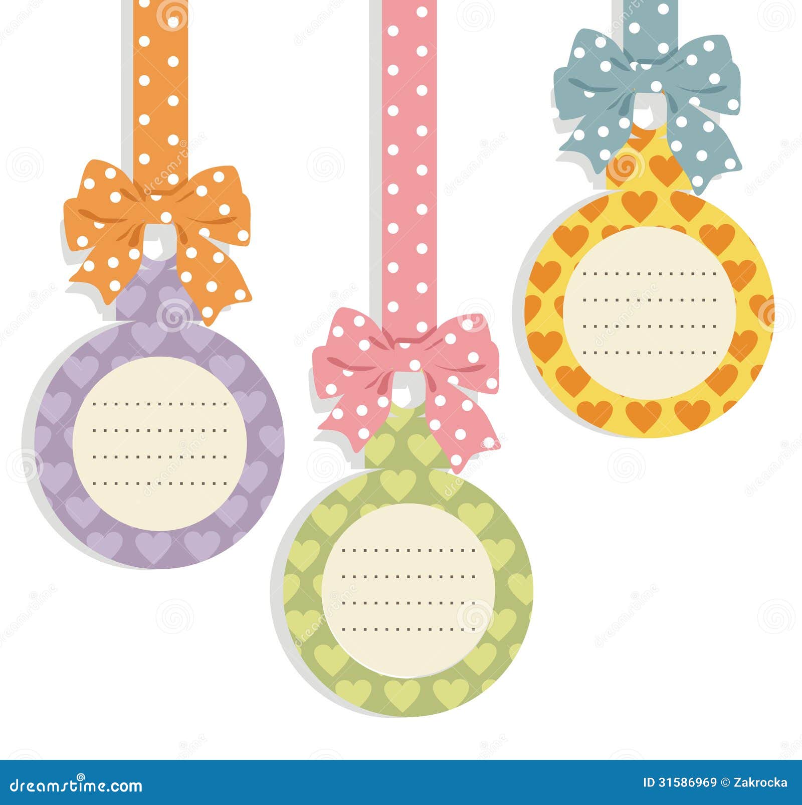 Cute hanging labels stock vector. Illustration of nursery - 31586969