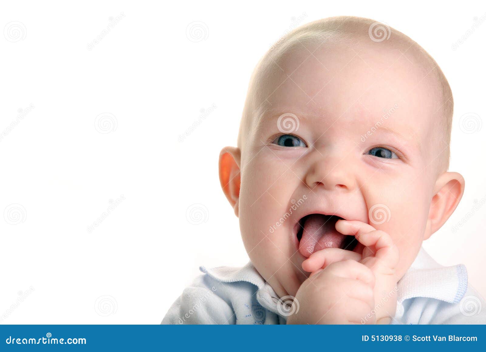 Cute happy baby stock photo. Image of hands, eyes, isolated - 5130938