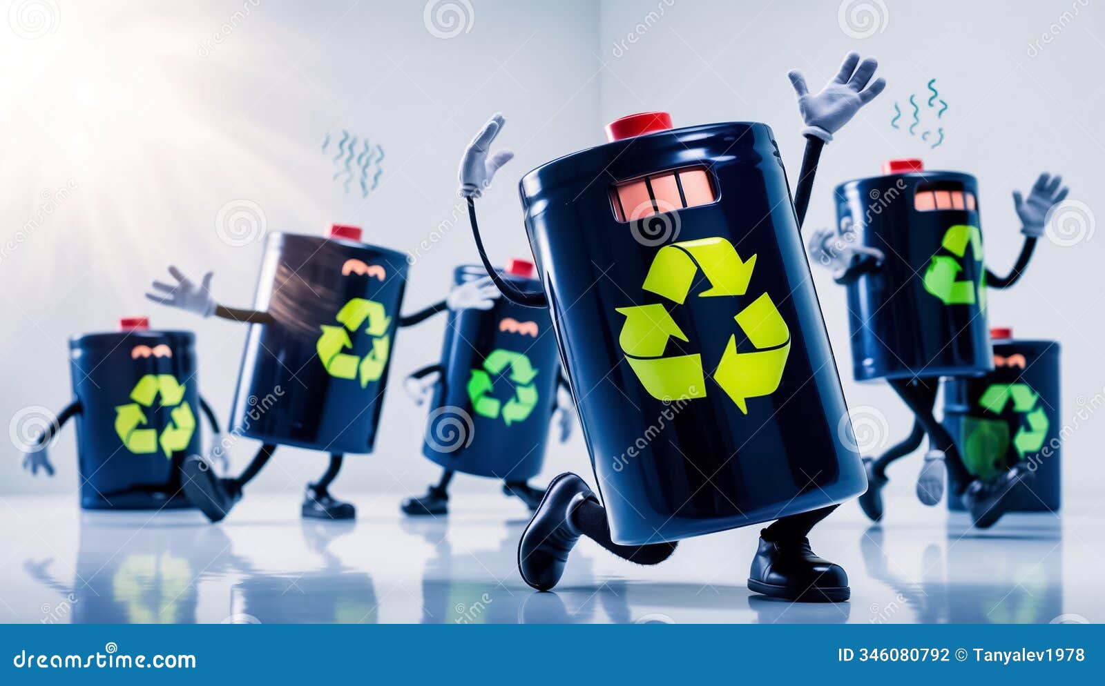 Happy AA Battery Cell Character Mascot Full Of Energy. Fully Charged ...