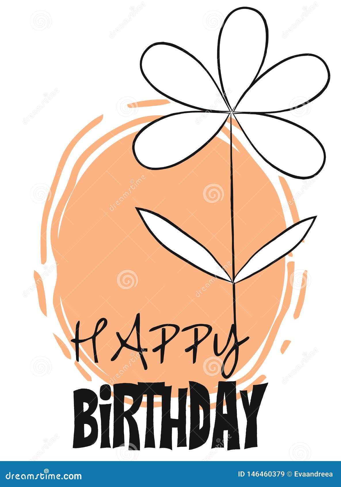 Cute happy birthdat card stock illustration. Illustration of banner ...