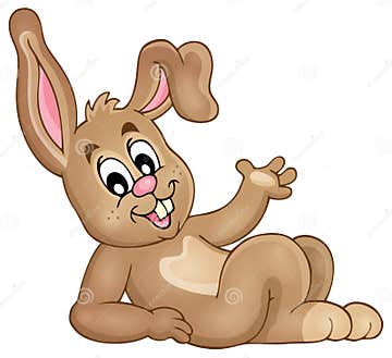 Cute happy bunny stock vector. Illustration of cute, friendly - 50559212