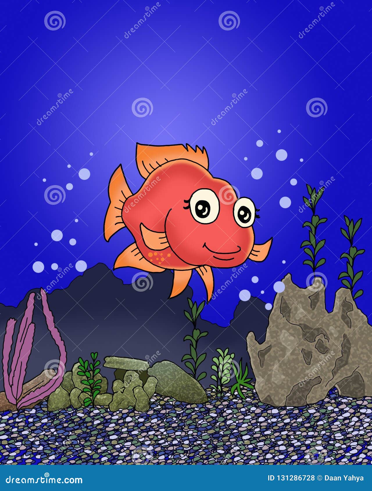Cartoon Happy Fish