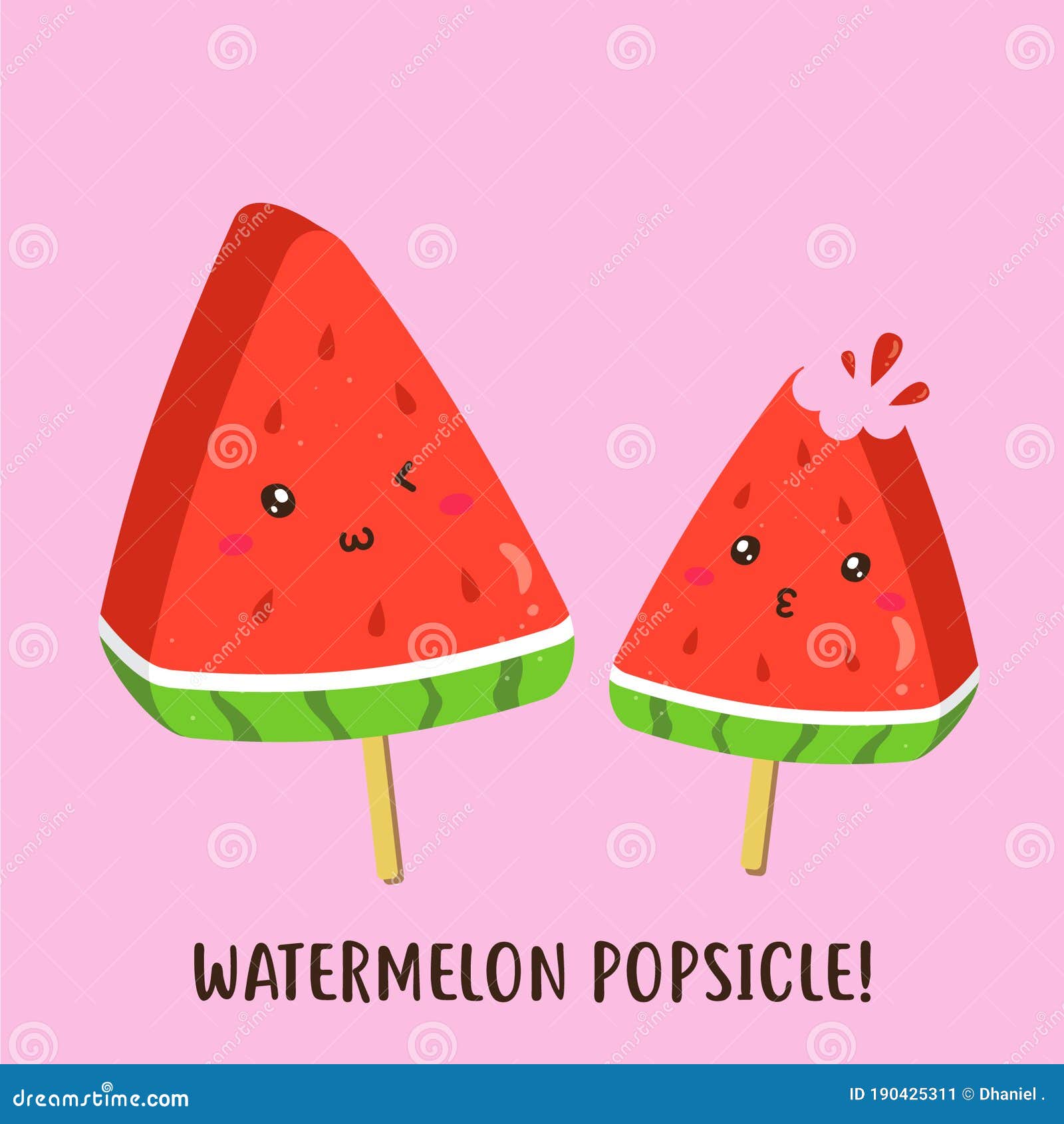 Happy Popsicle Icon Cartoon Vector | CartoonDealer.com #71462705