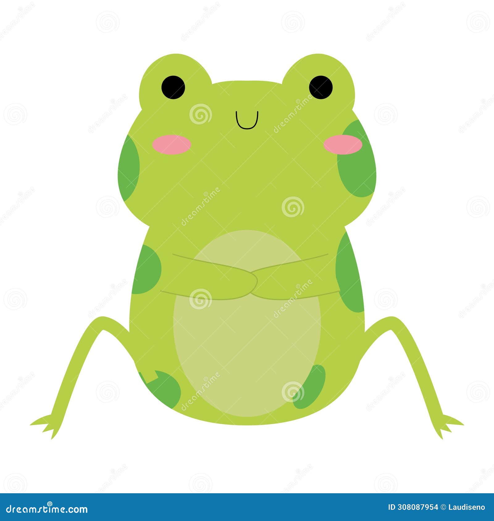 Cute Happy Frog Character Vector Stock Vector - Illustration of wild ...