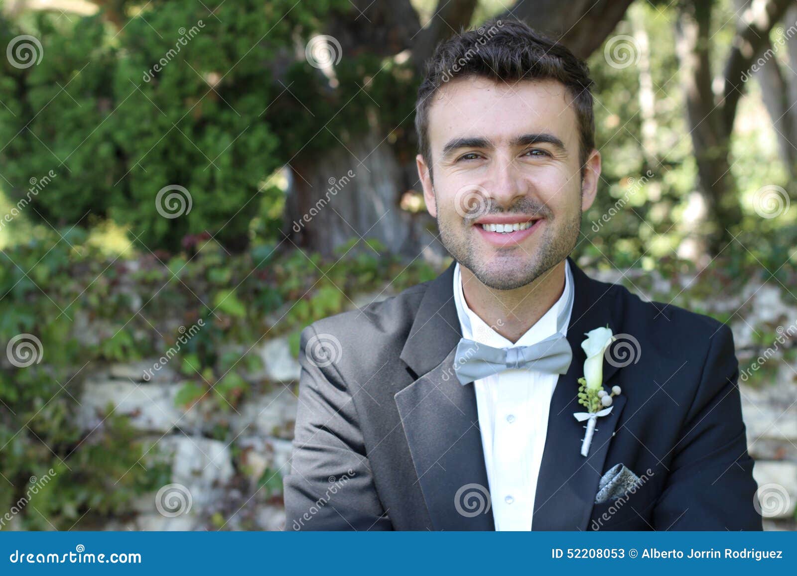 Cute Happy Groom with a Gorgeous Smile Stock Image - Image of isolated ...